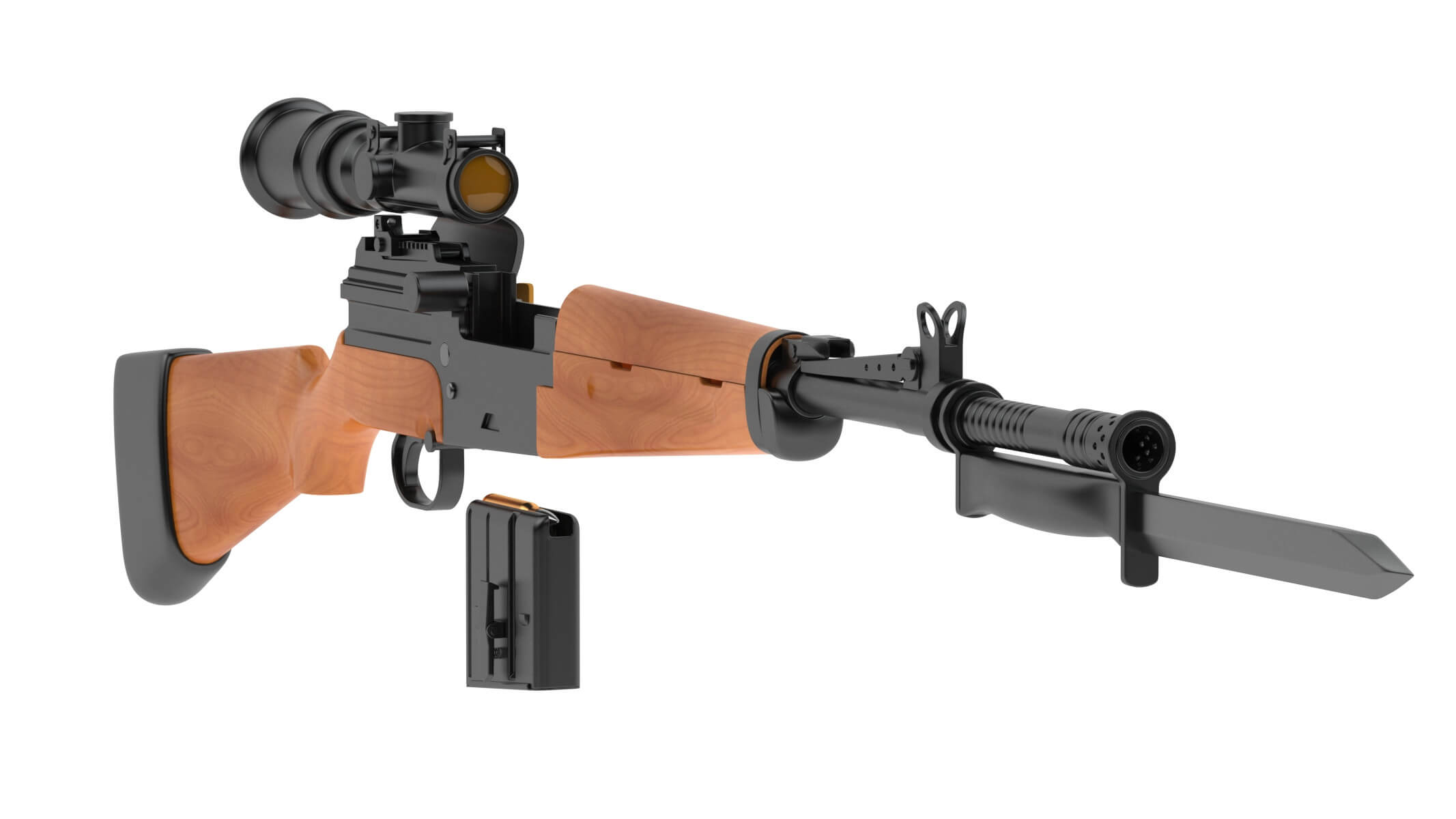 MAS-49 Rifle 3D Model by frezzy