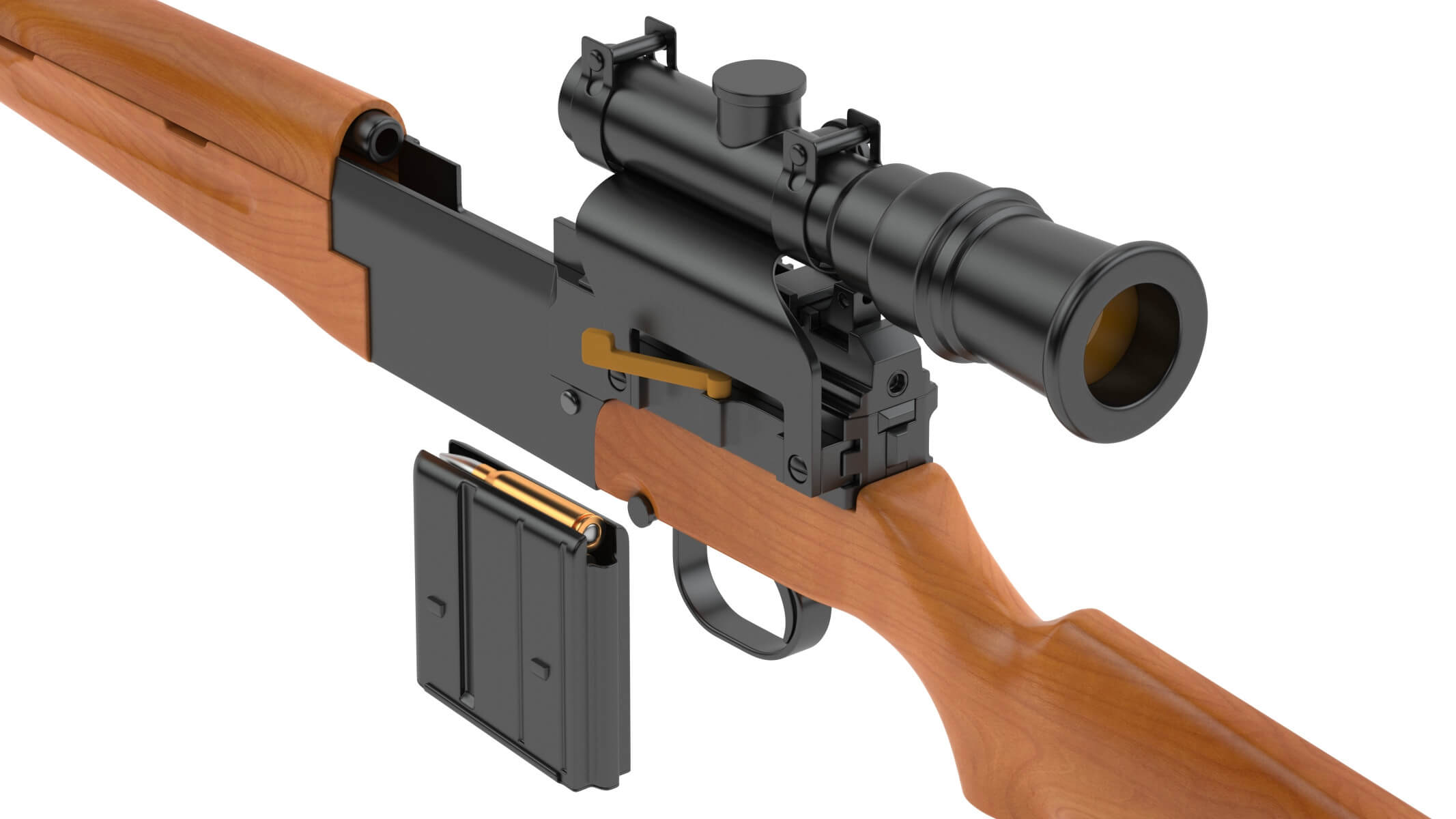 MAS-49 Rifle 3D Model by frezzy