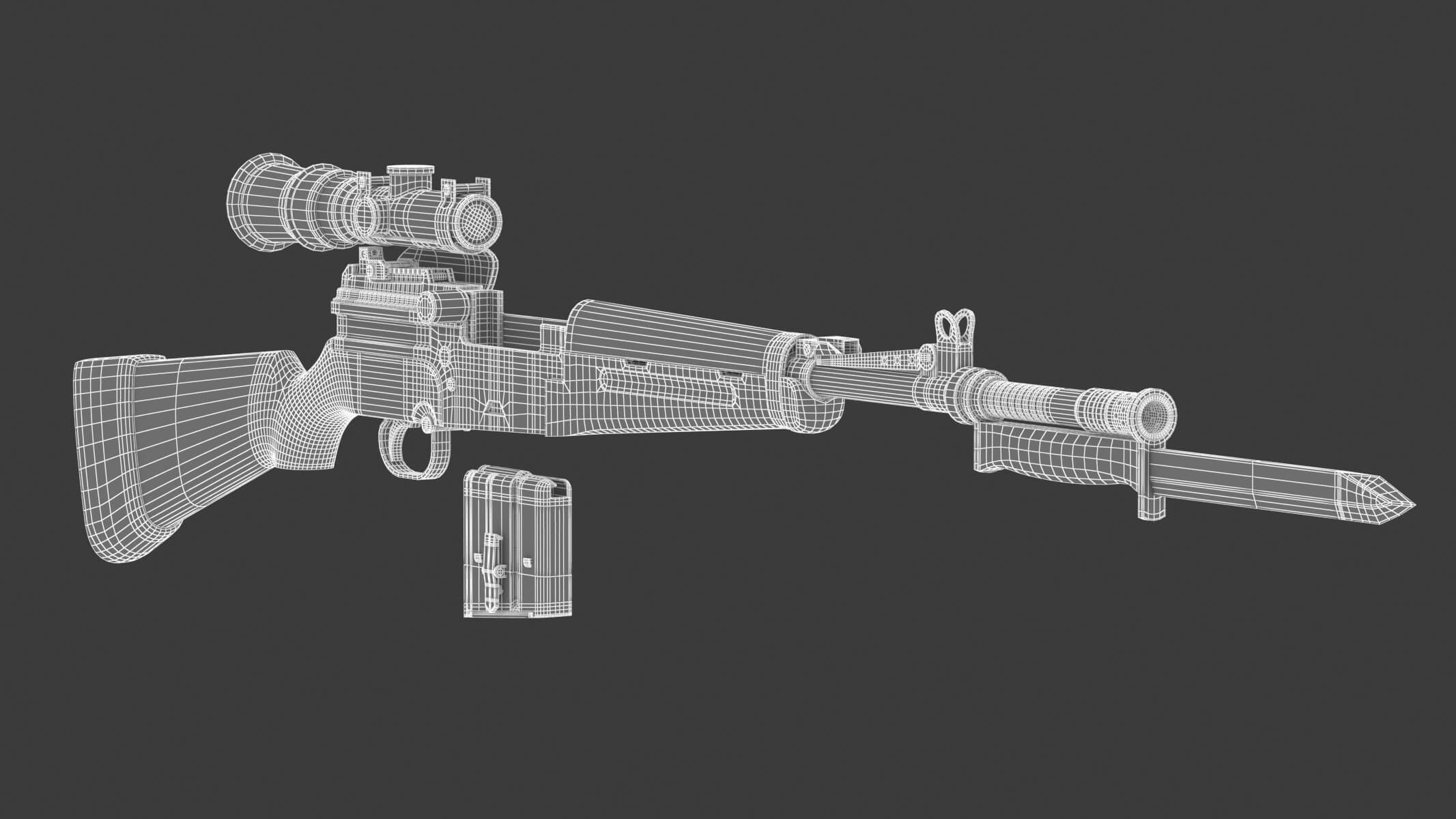 MAS-49 Rifle 3D Model by frezzy