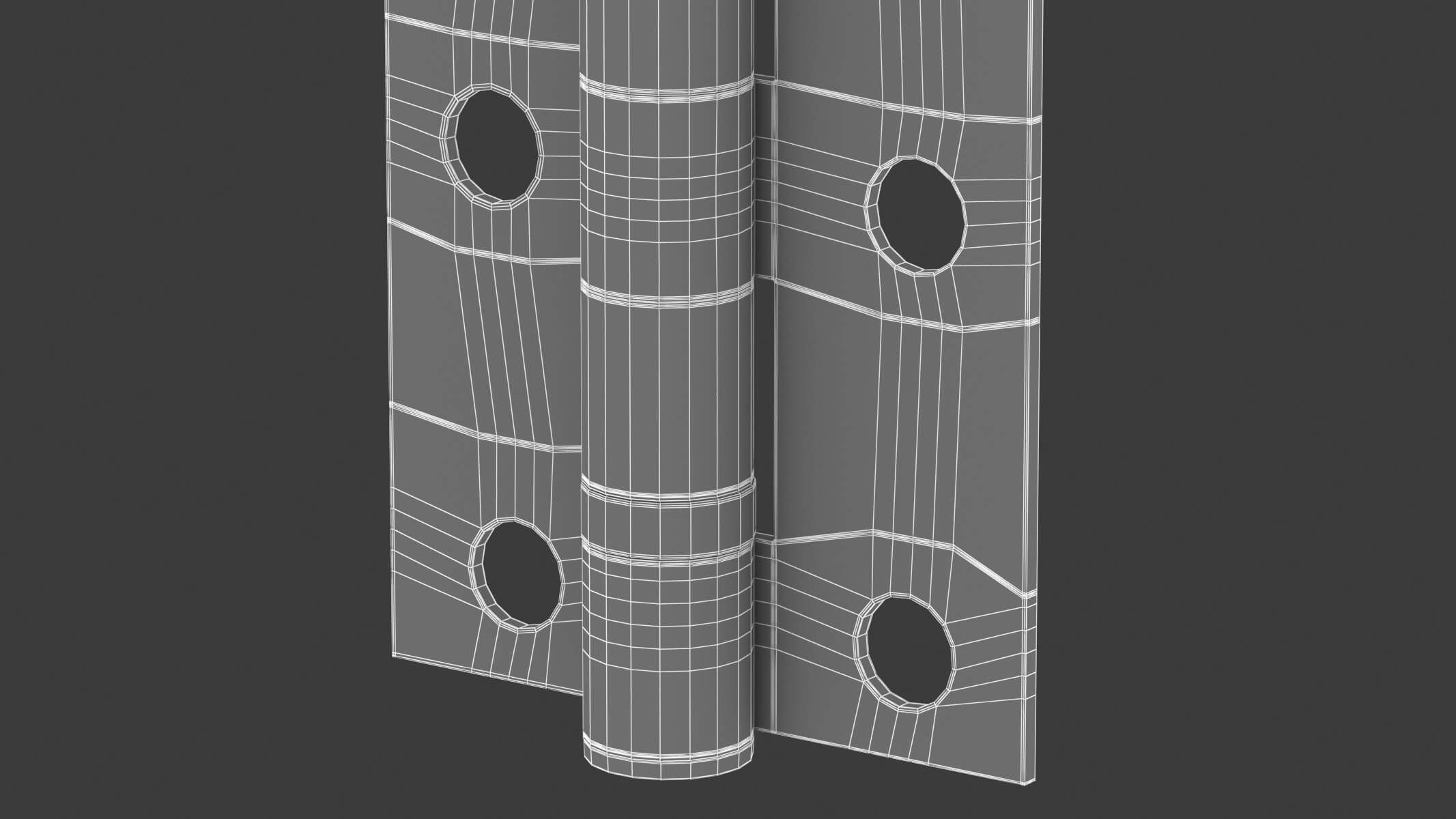 Matt Black Hinge - 3D Model by frezzy