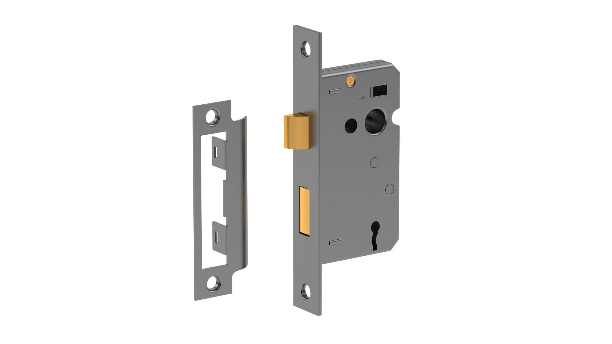 Matt Black Sash Lock - 3D Model by frezzy