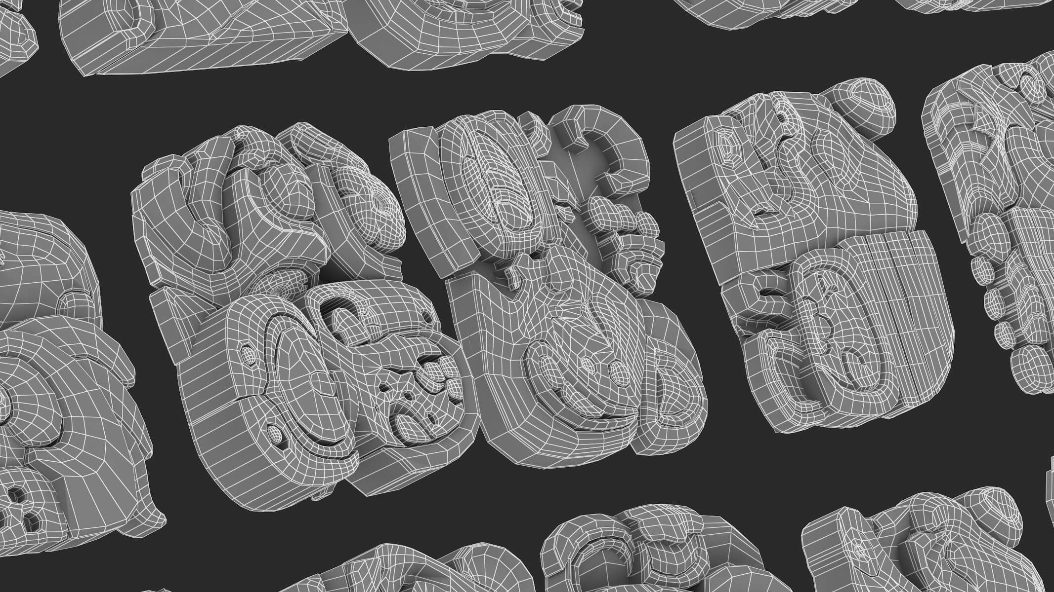 Maya Alphabet - 3D Model by frezzy