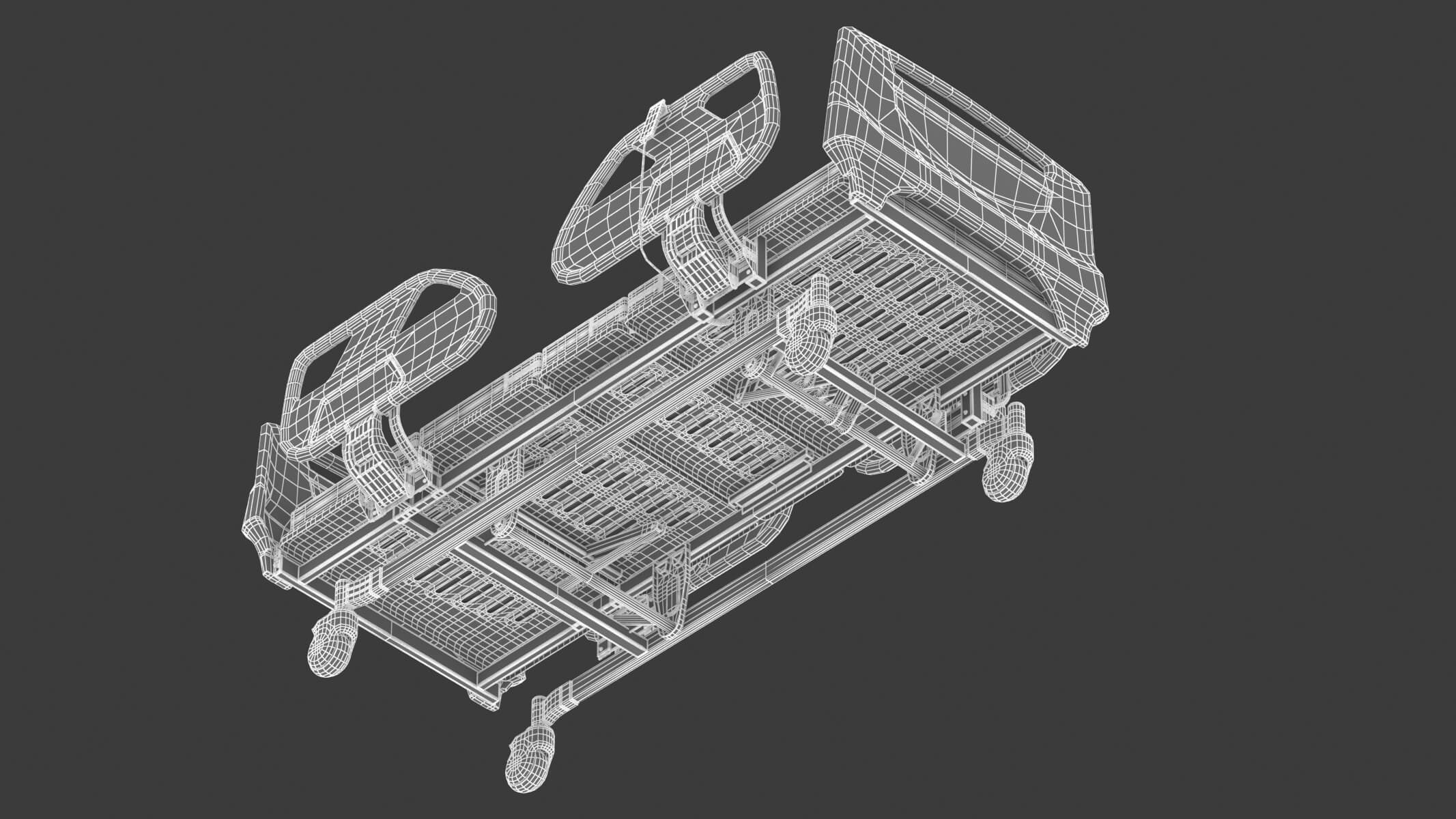 Medical Bed 01 - 3D Model by frezzy