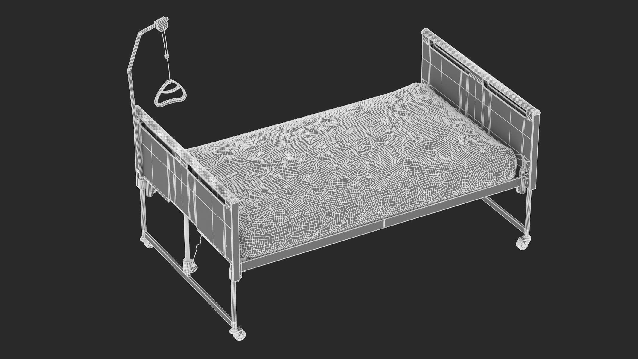 Medical Bed 02 - 3D Model by frezzy