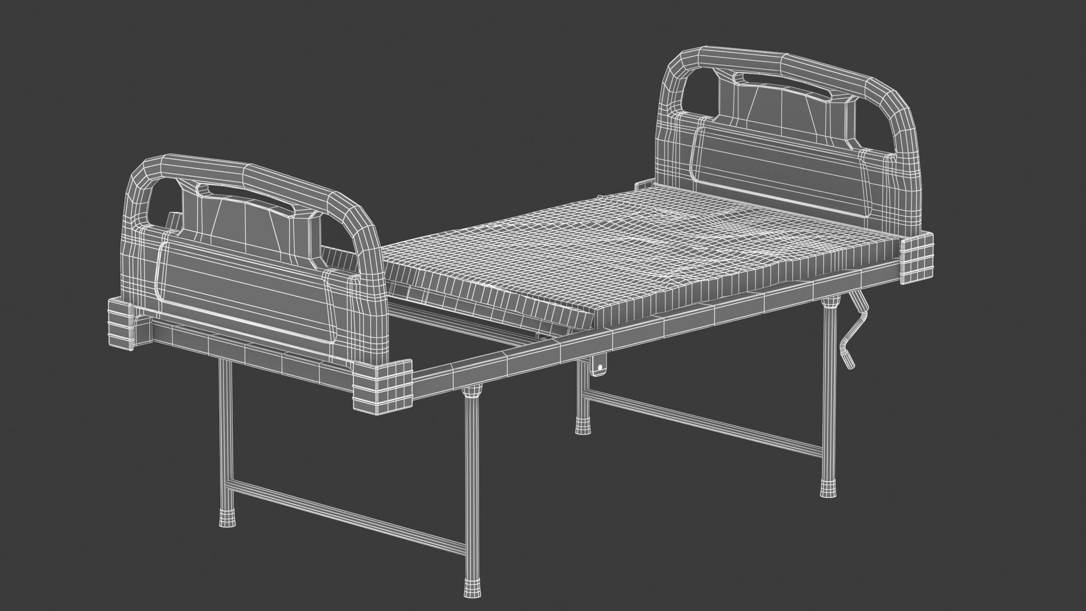 Medical Bed 03 - 3D Model by frezzy