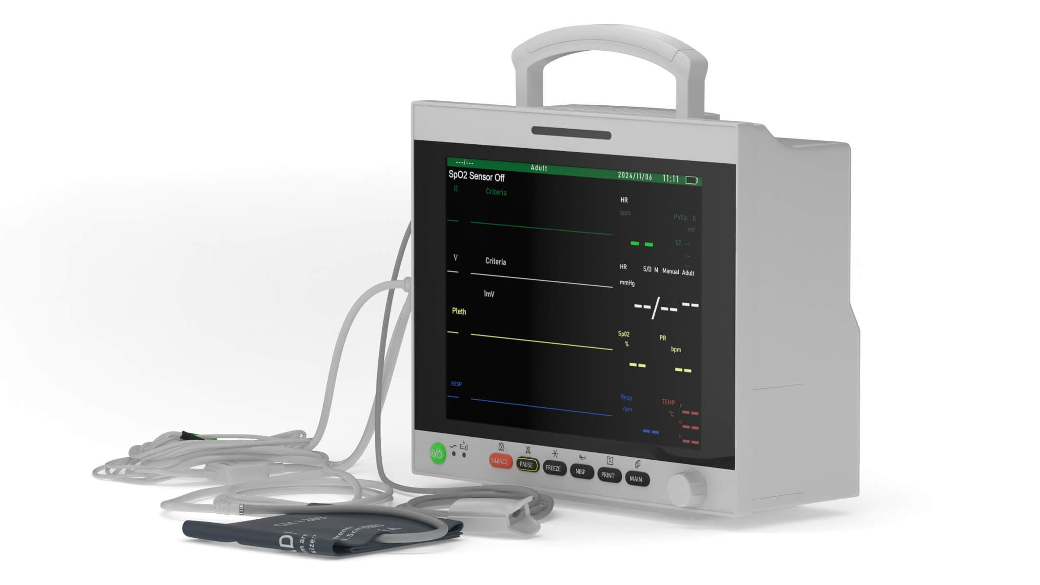 Medical Bed Side Monitor - 3D Model by frezzy