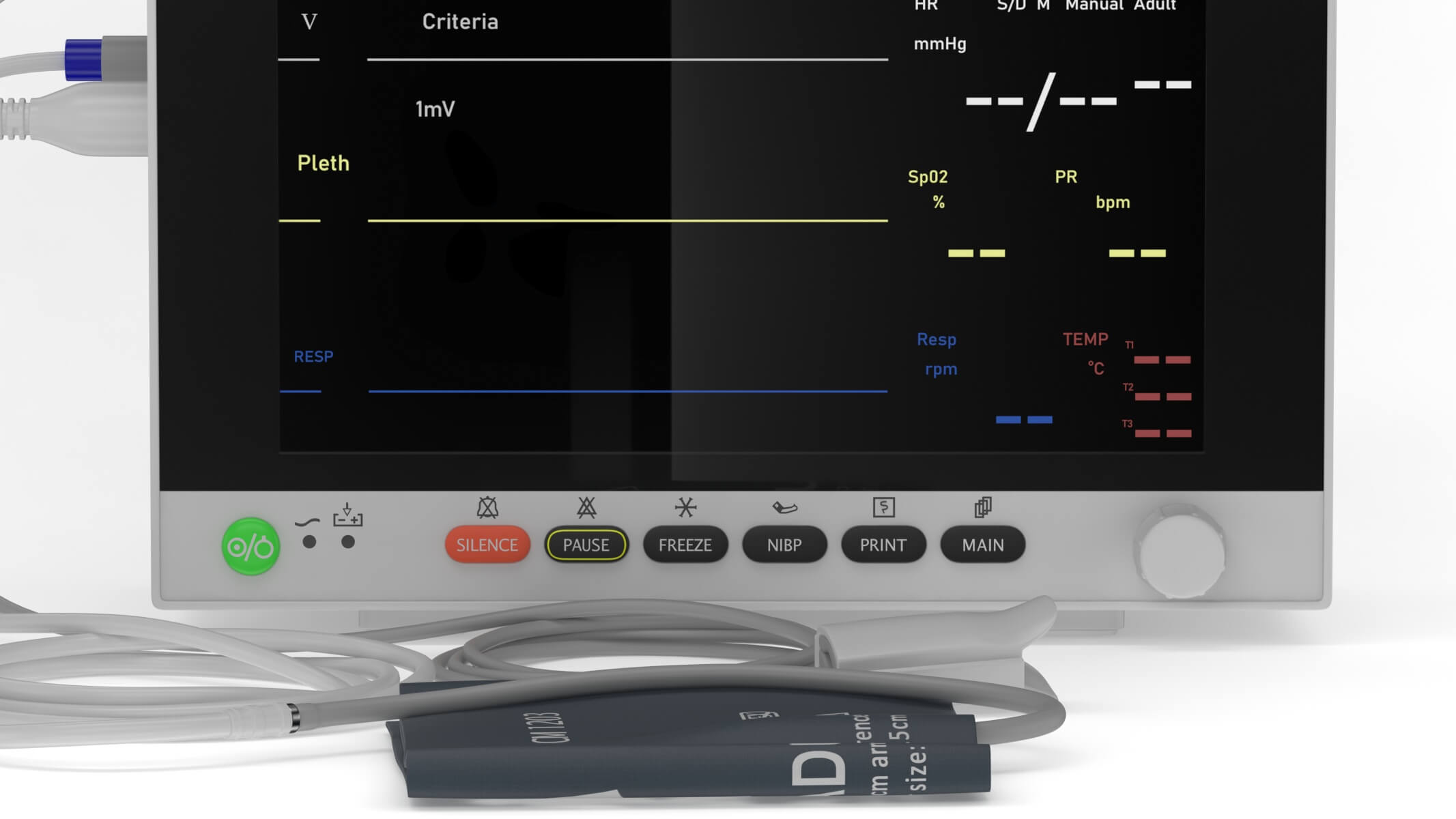 Medical Bed Side Monitor - 3D Model by frezzy
