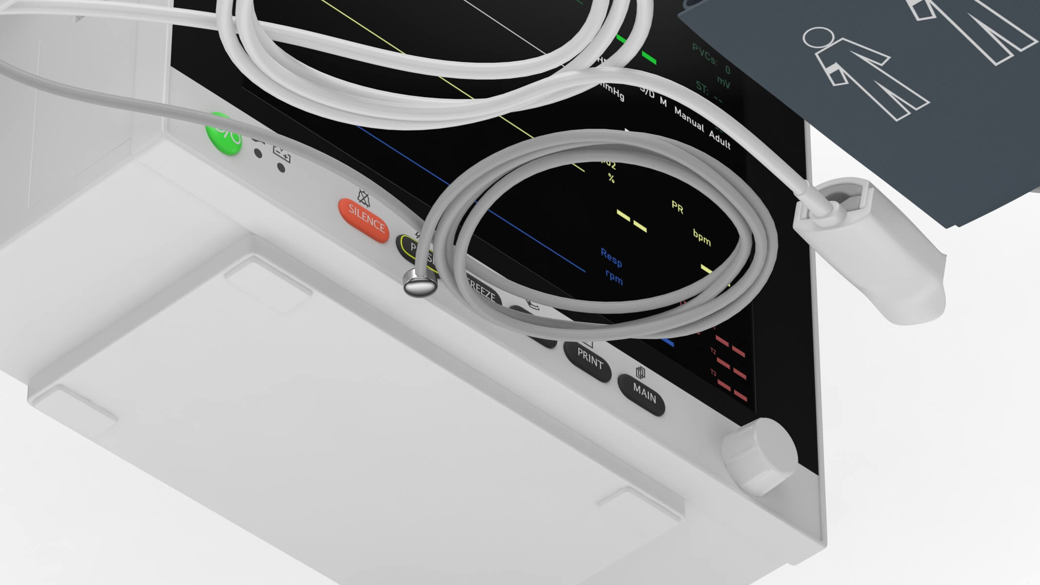 Medical Bed Side Monitor - 3D Model by frezzy