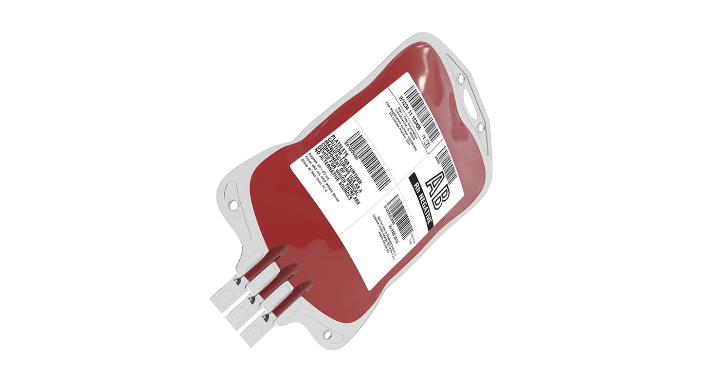 Medical Blood Bag - 3D Model by frezzy