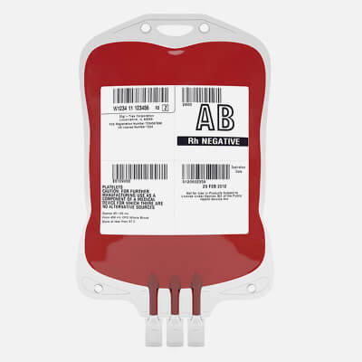 Medical Blood Bag - 3D Model by frezzy