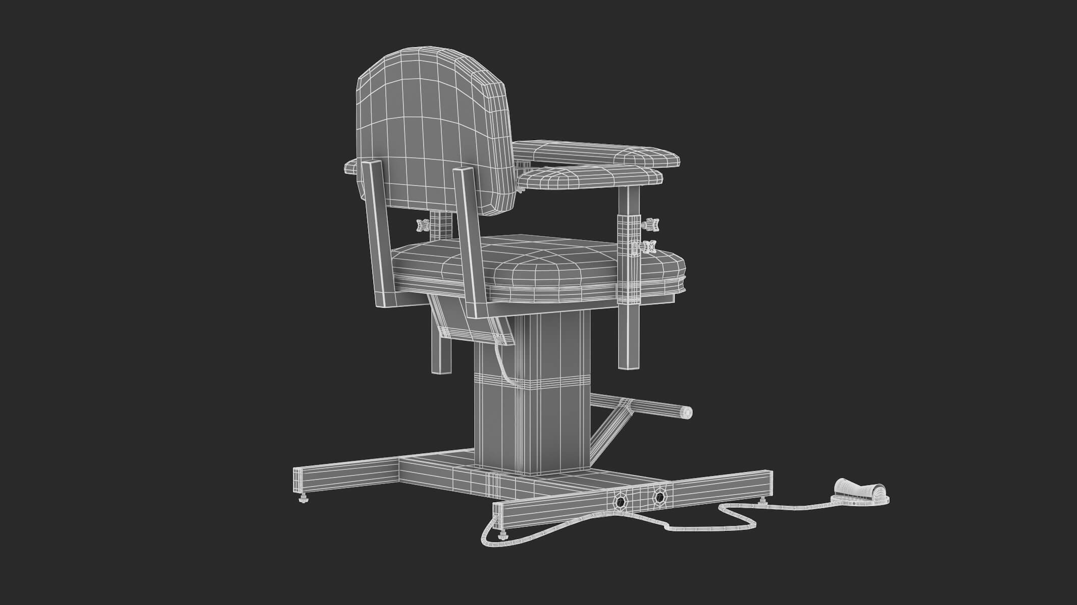 Medical Blood Drawing Chair - 3D Model by frezzy