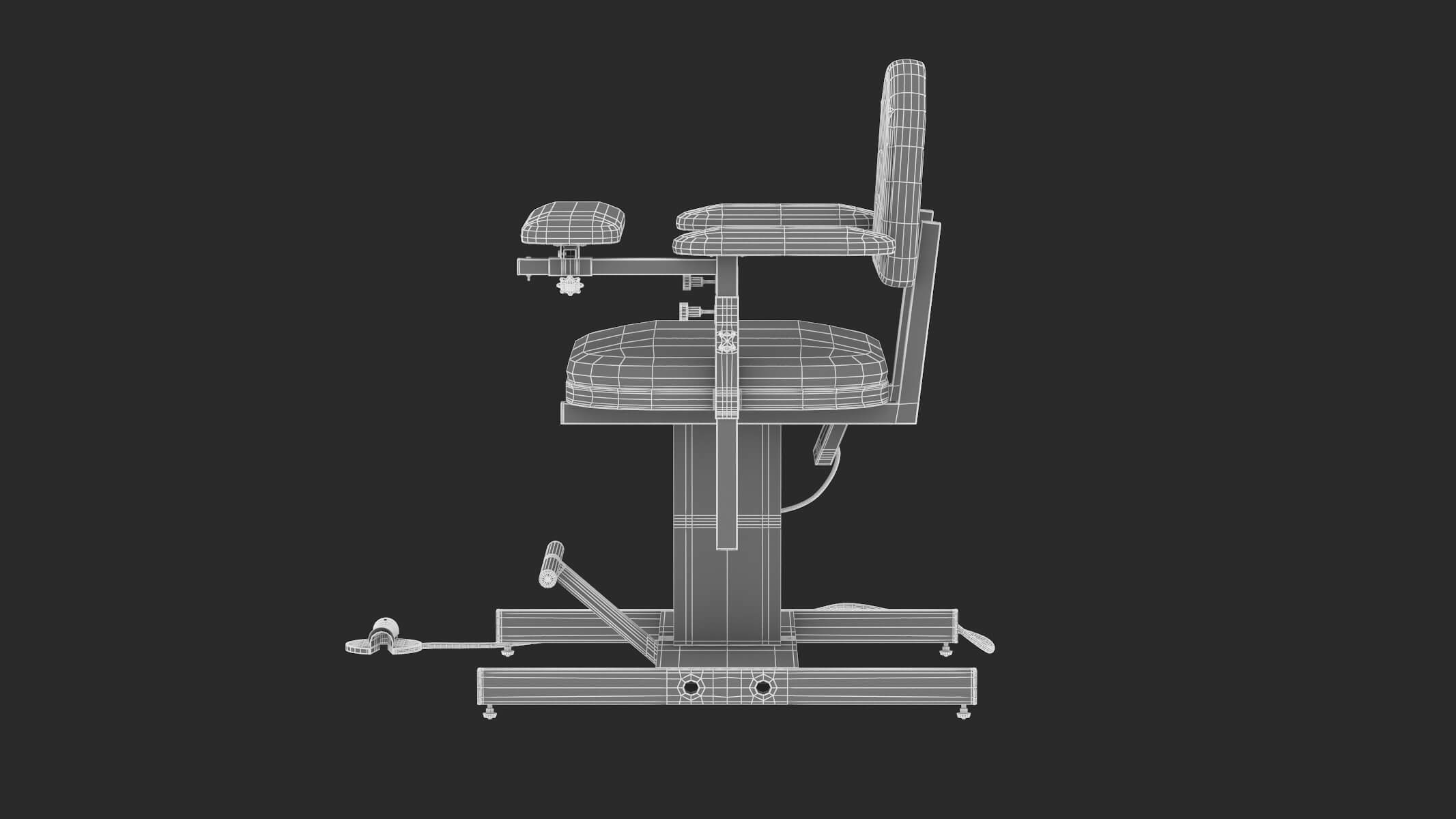 Medical Blood Drawing Chair - 3D Model by frezzy