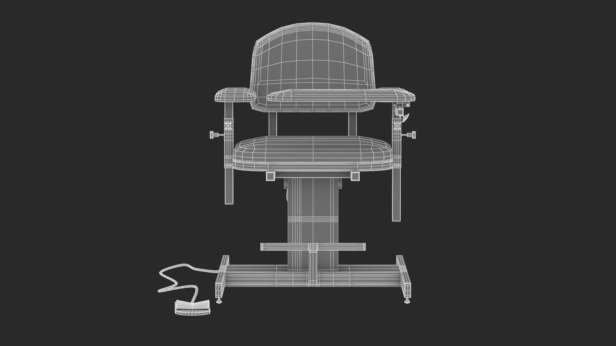 Medical Blood Drawing Chair - 3D Model by frezzy