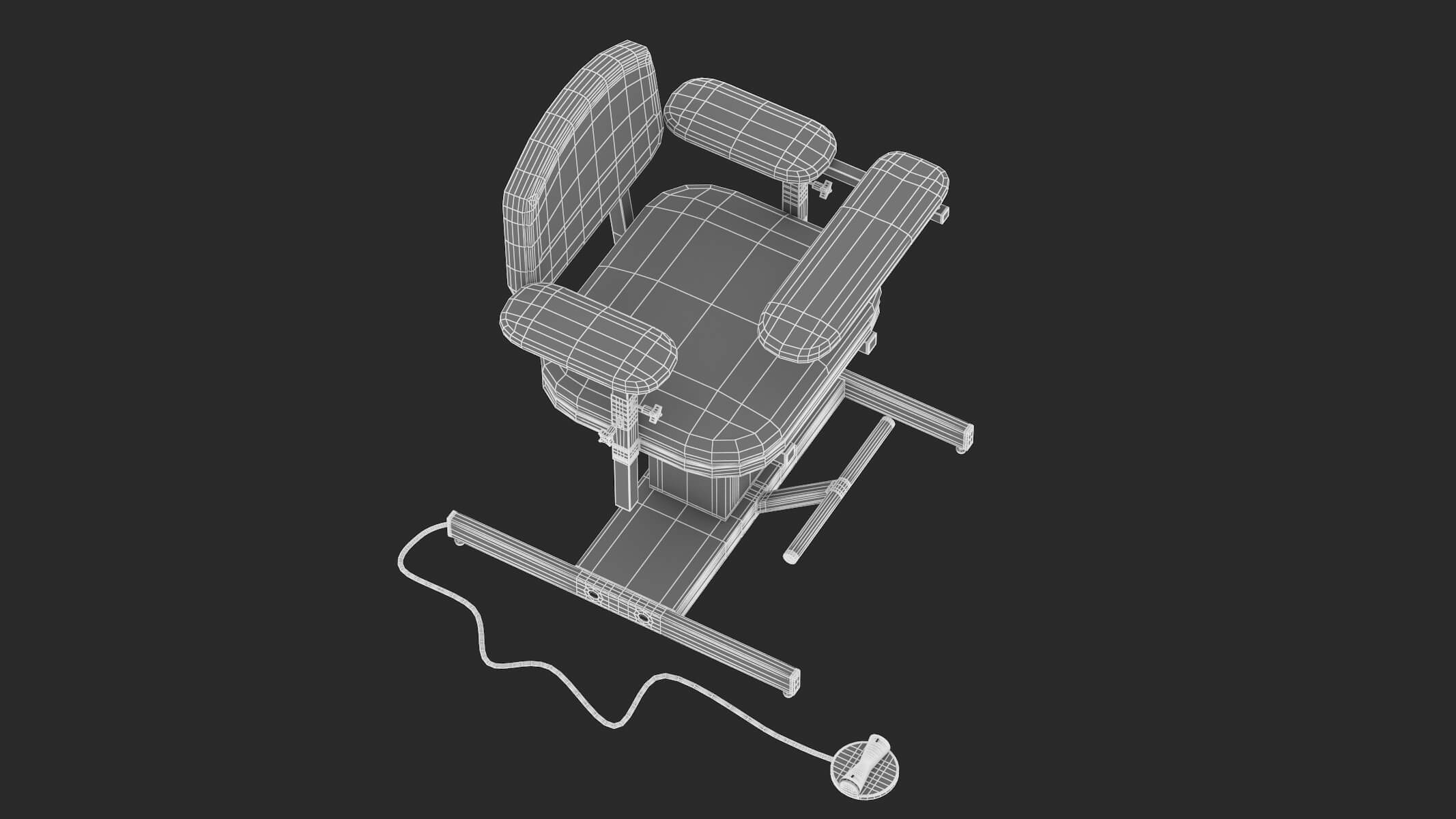 Medical Blood Drawing Chair - 3D Model by frezzy