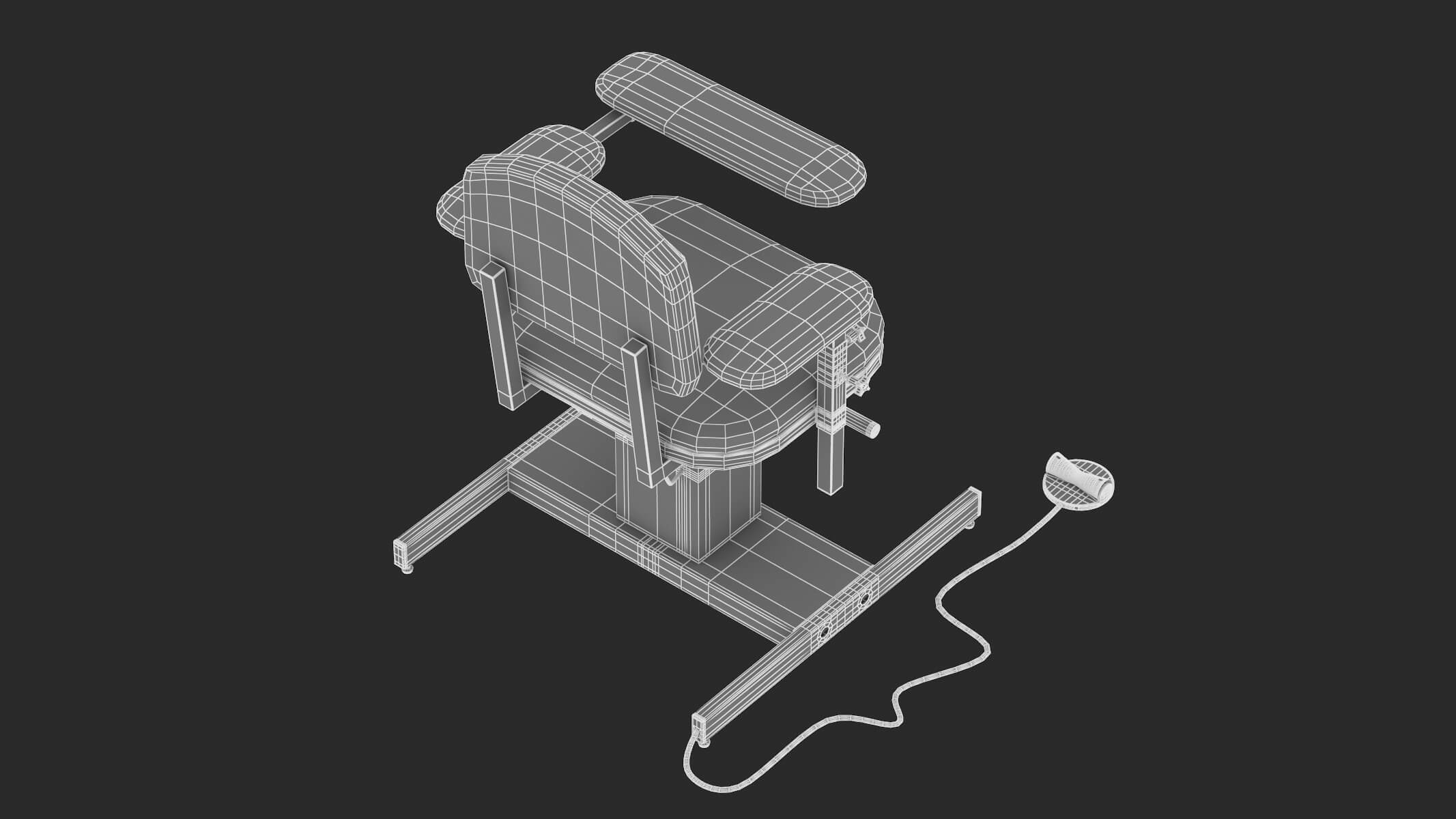 Medical Blood Drawing Chair - 3D Model by frezzy