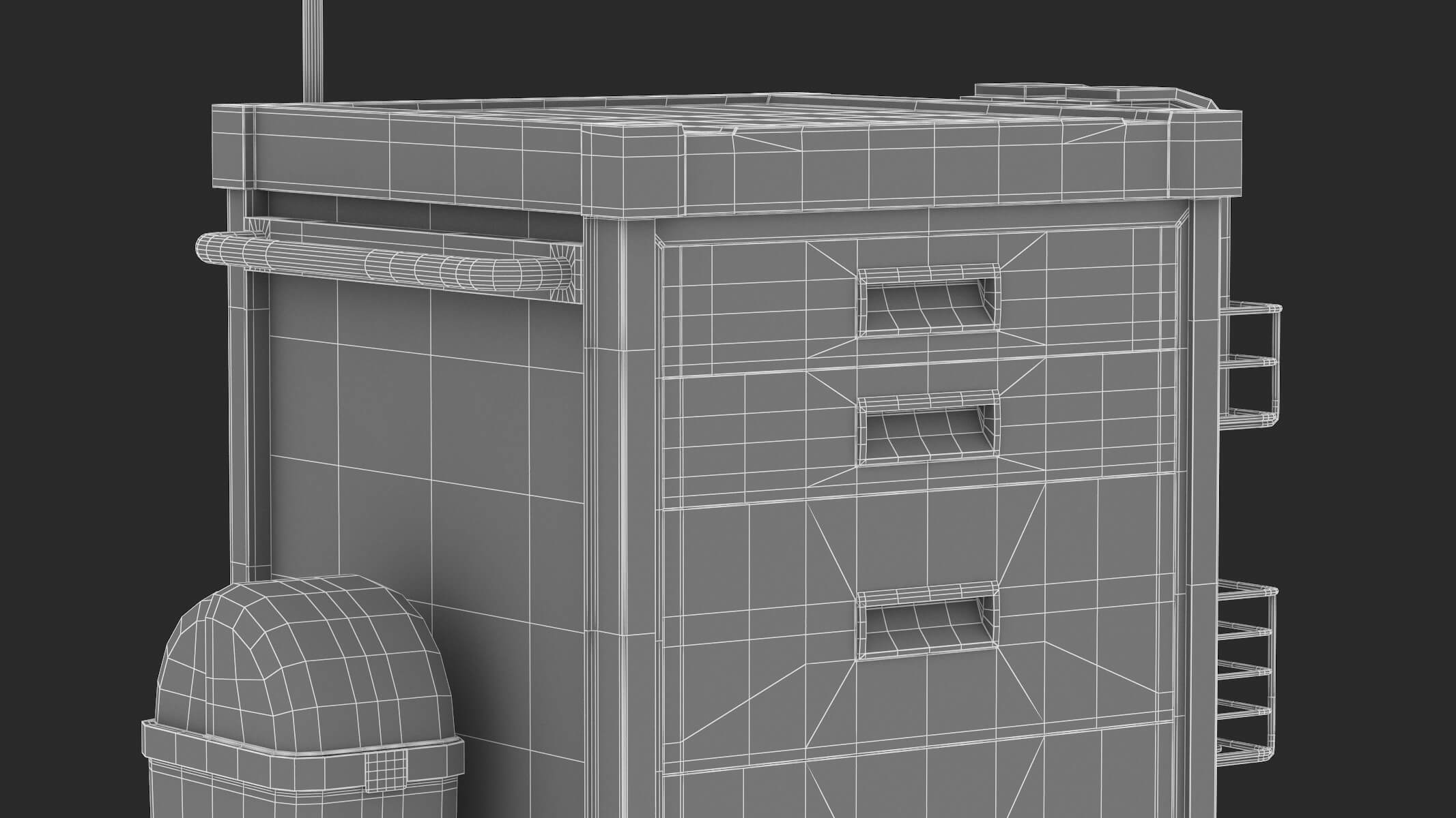 Medical Cart 02 - 3D Model by frezzy