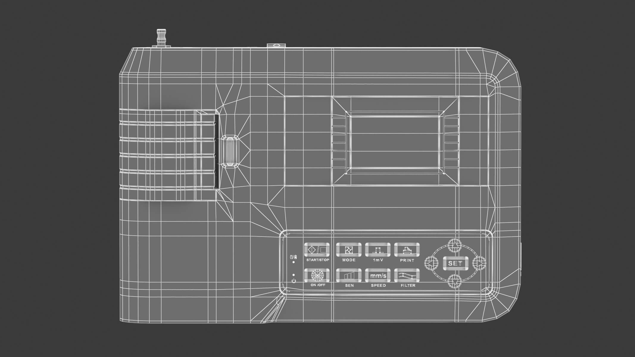 Medical Digital Channel Ecg - 3D Model by frezzy