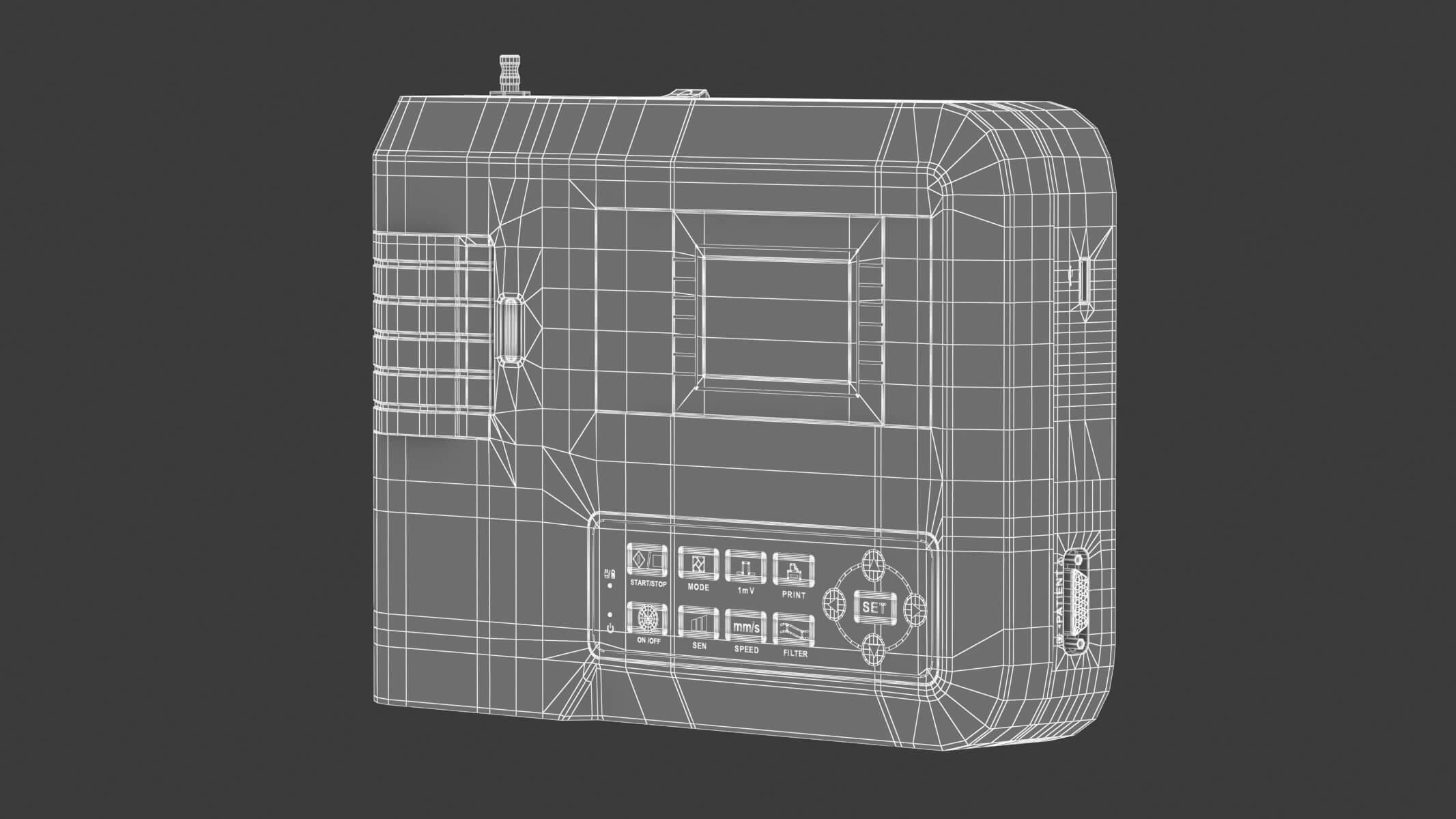 Medical Digital Channel Ecg - 3D Model by frezzy
