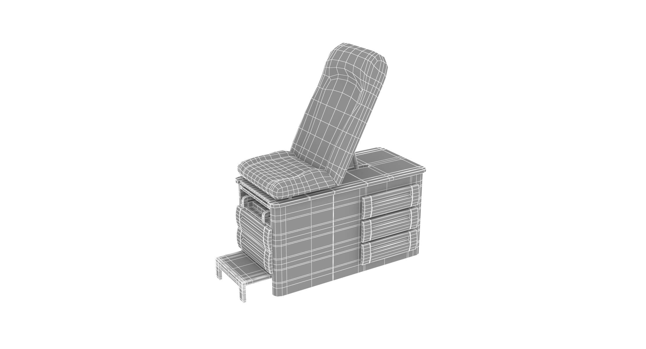 Medical Exam Table - 3D Model by frezzy
