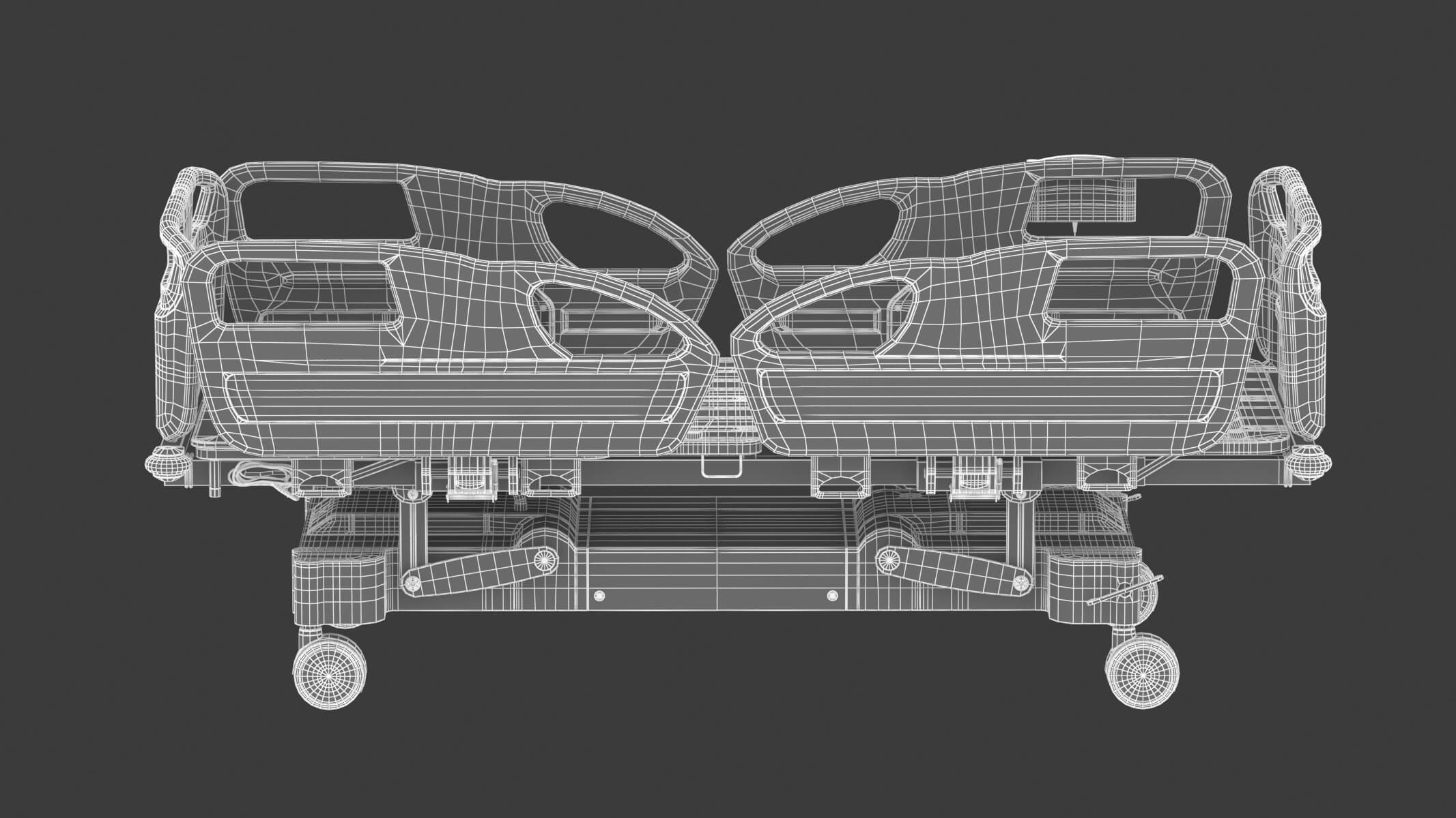 Medical Icu Bed - 3D Model by frezzy