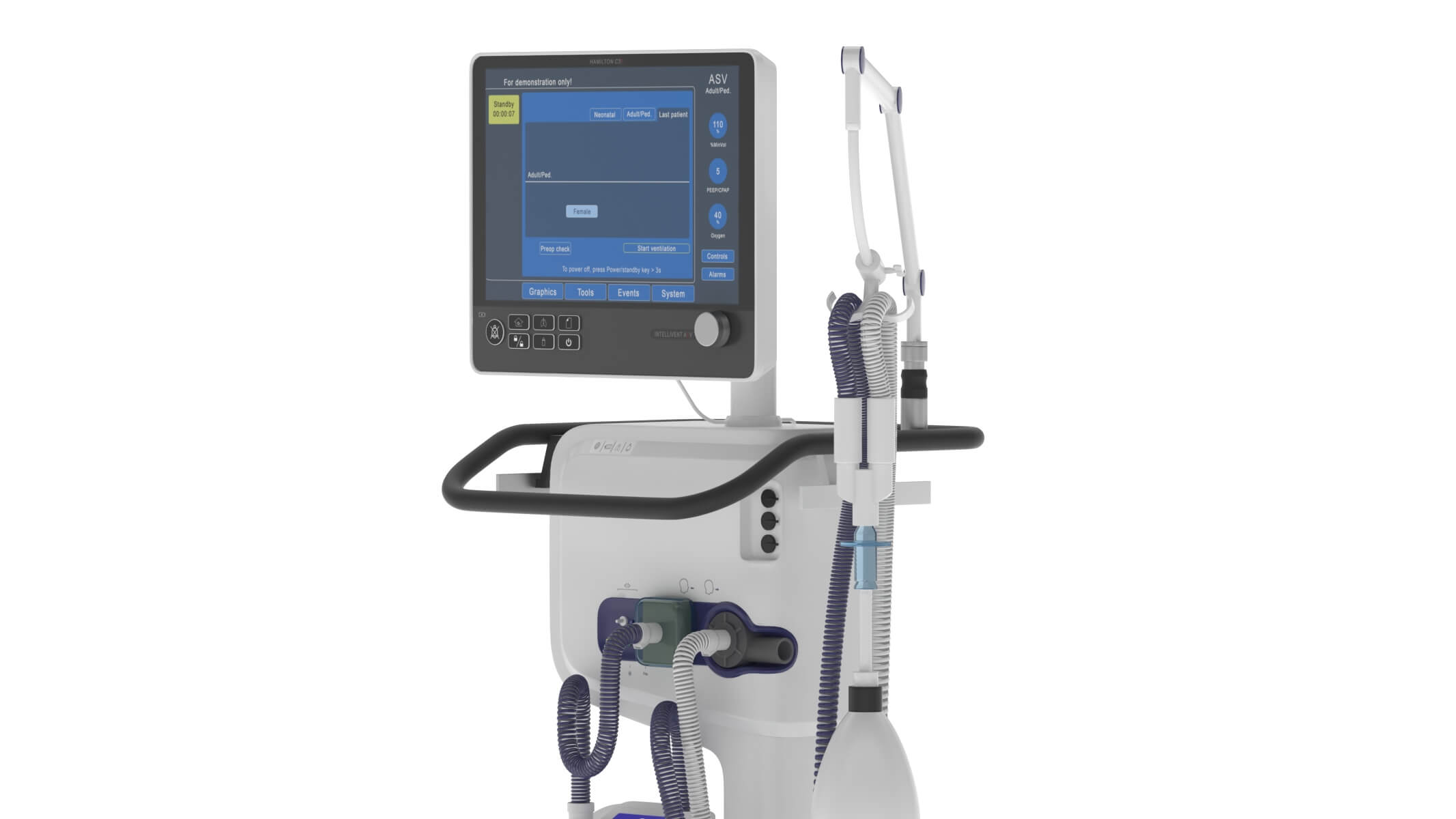 Medical Icu Ventilator - 3D Model by frezzy