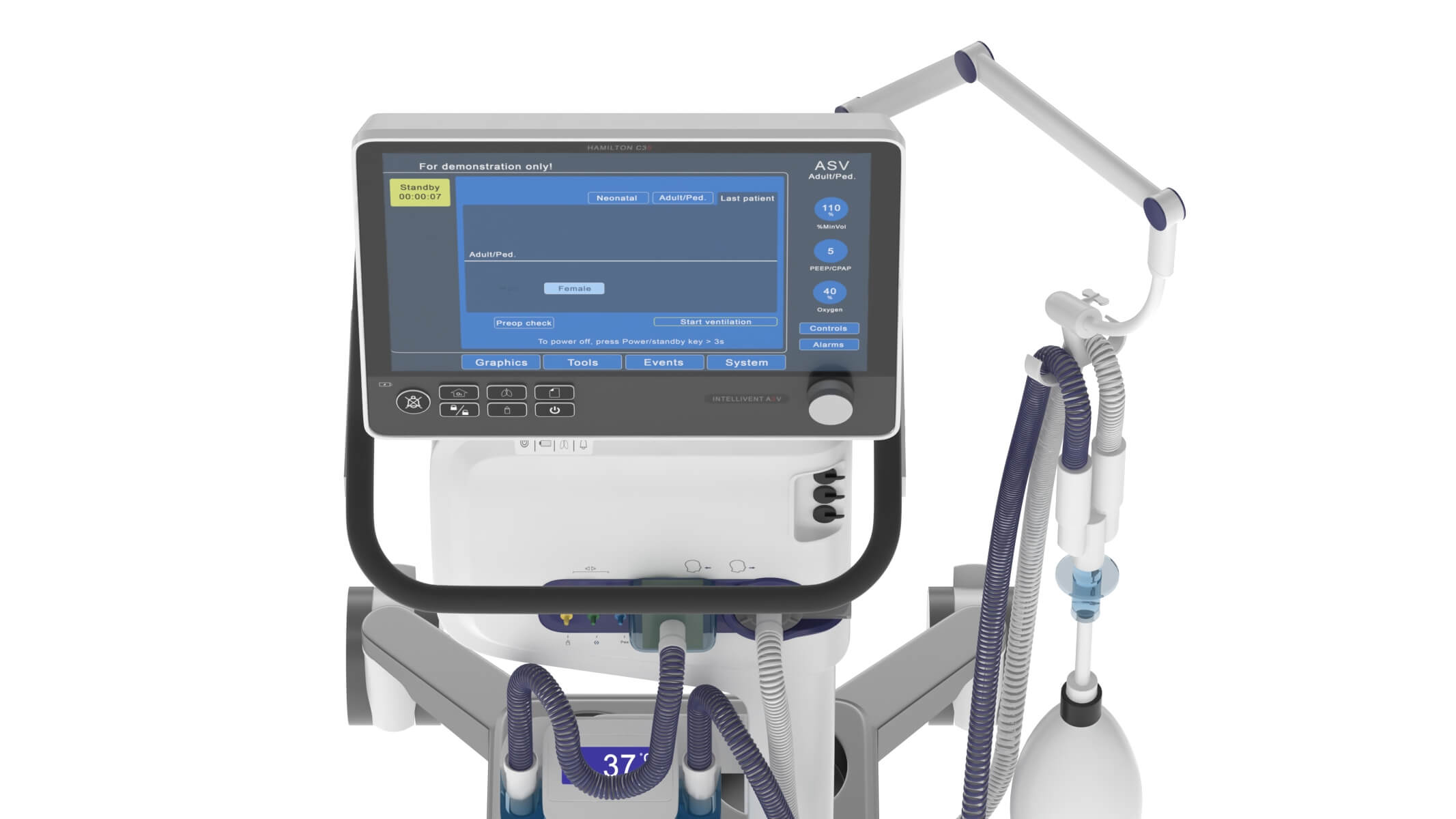 Medical Icu Ventilator - 3D Model by frezzy