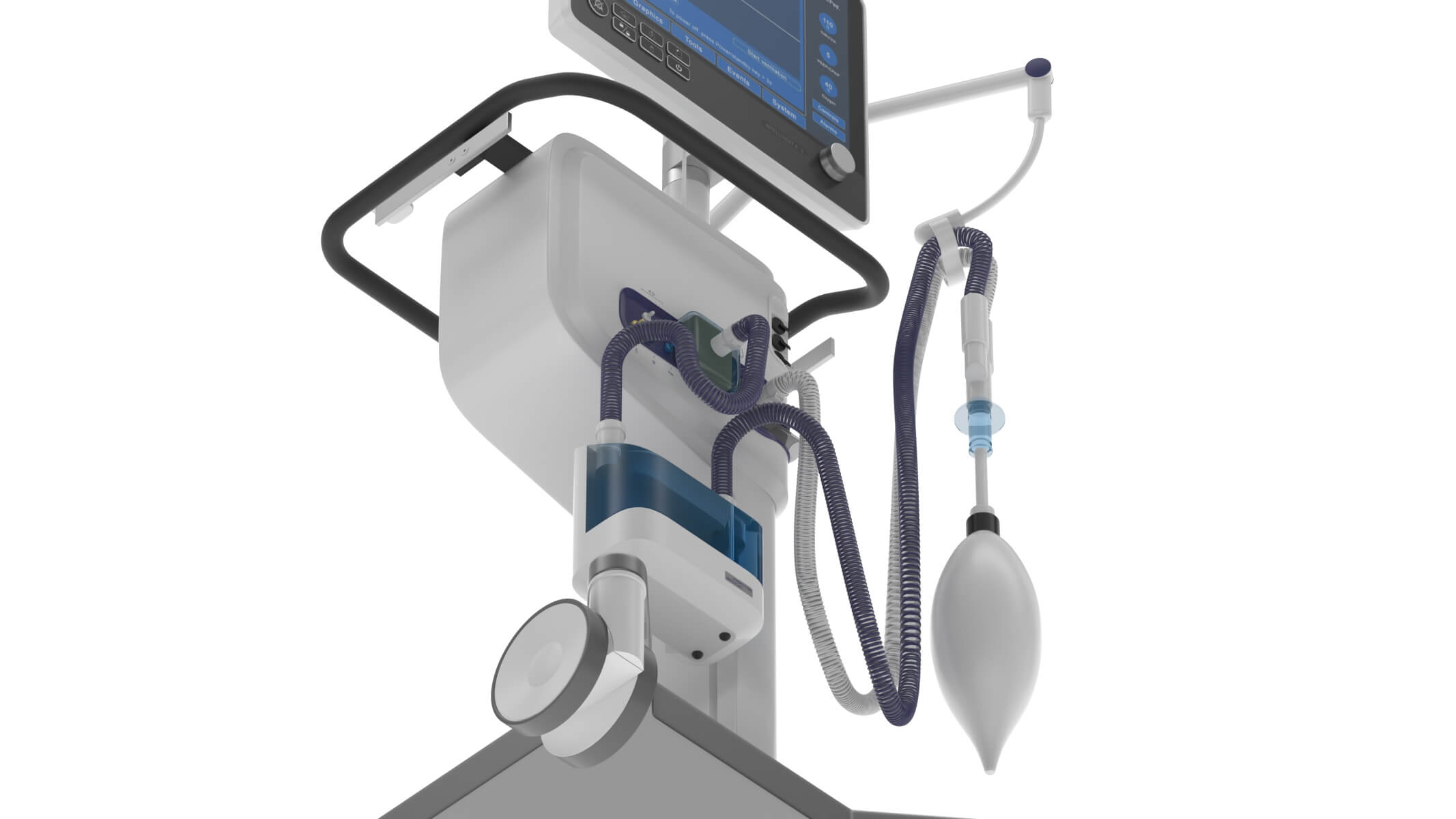 Medical Icu Ventilator - 3D Model by frezzy
