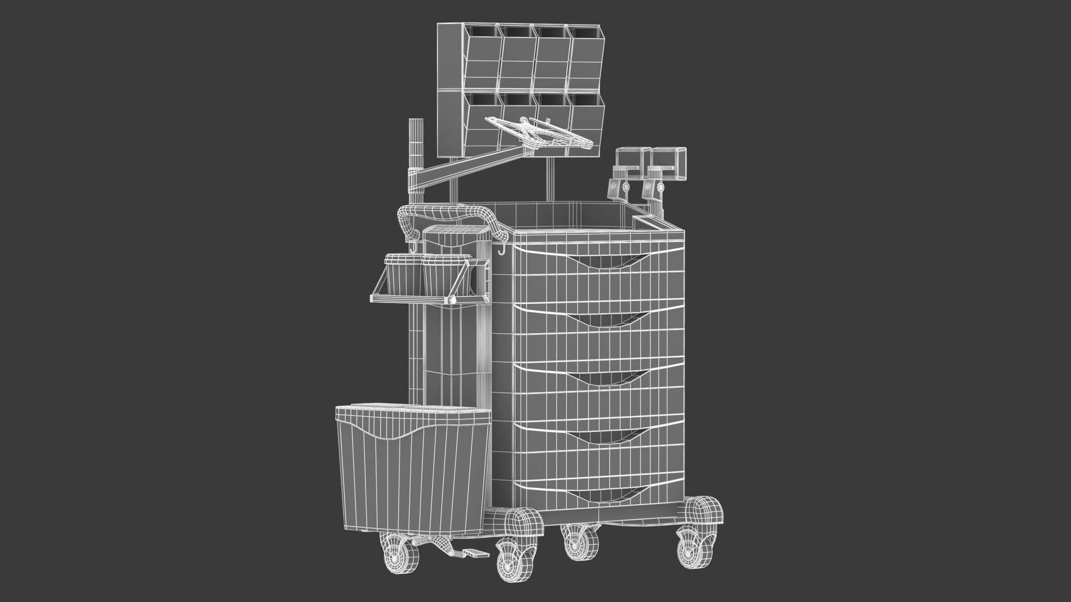 Medical Intubation Cart - 3D Model by frezzy