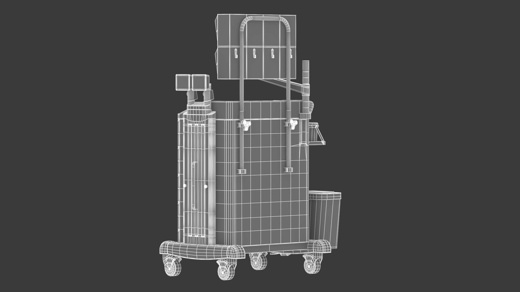 Medical Intubation Cart - 3D Model by frezzy
