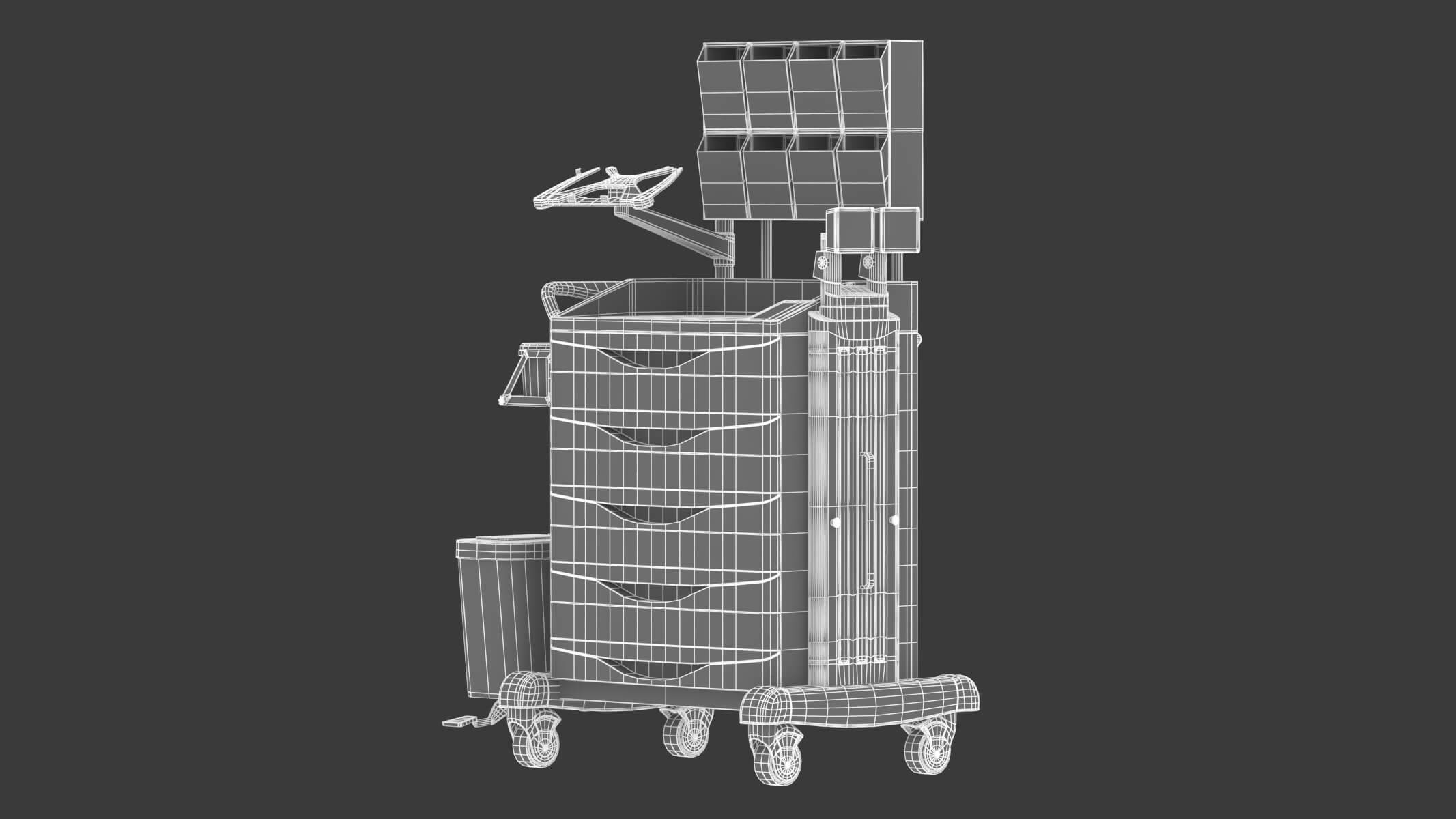 Medical Intubation Cart - 3D Model by frezzy