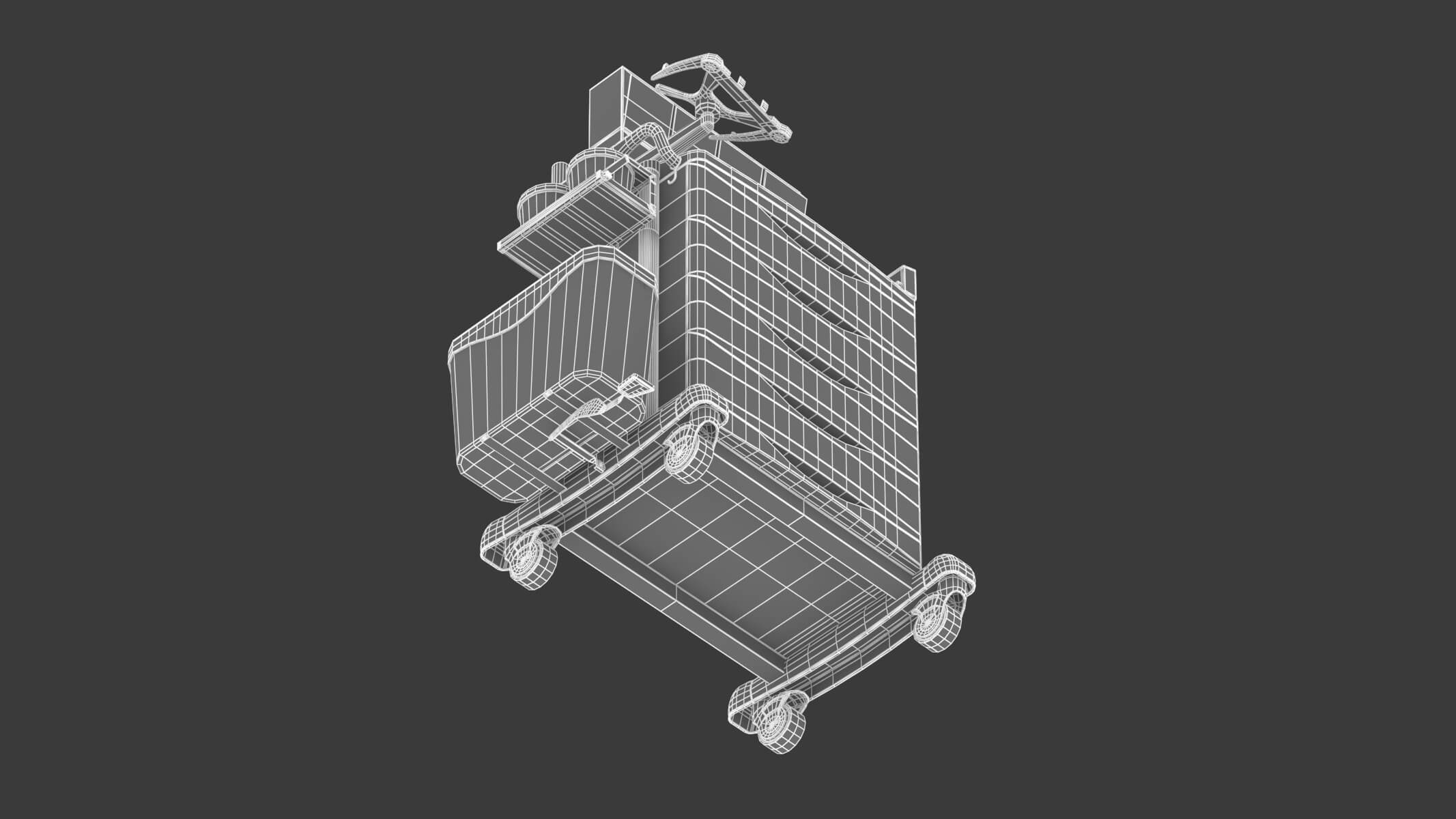 Medical Intubation Cart - 3D Model by frezzy