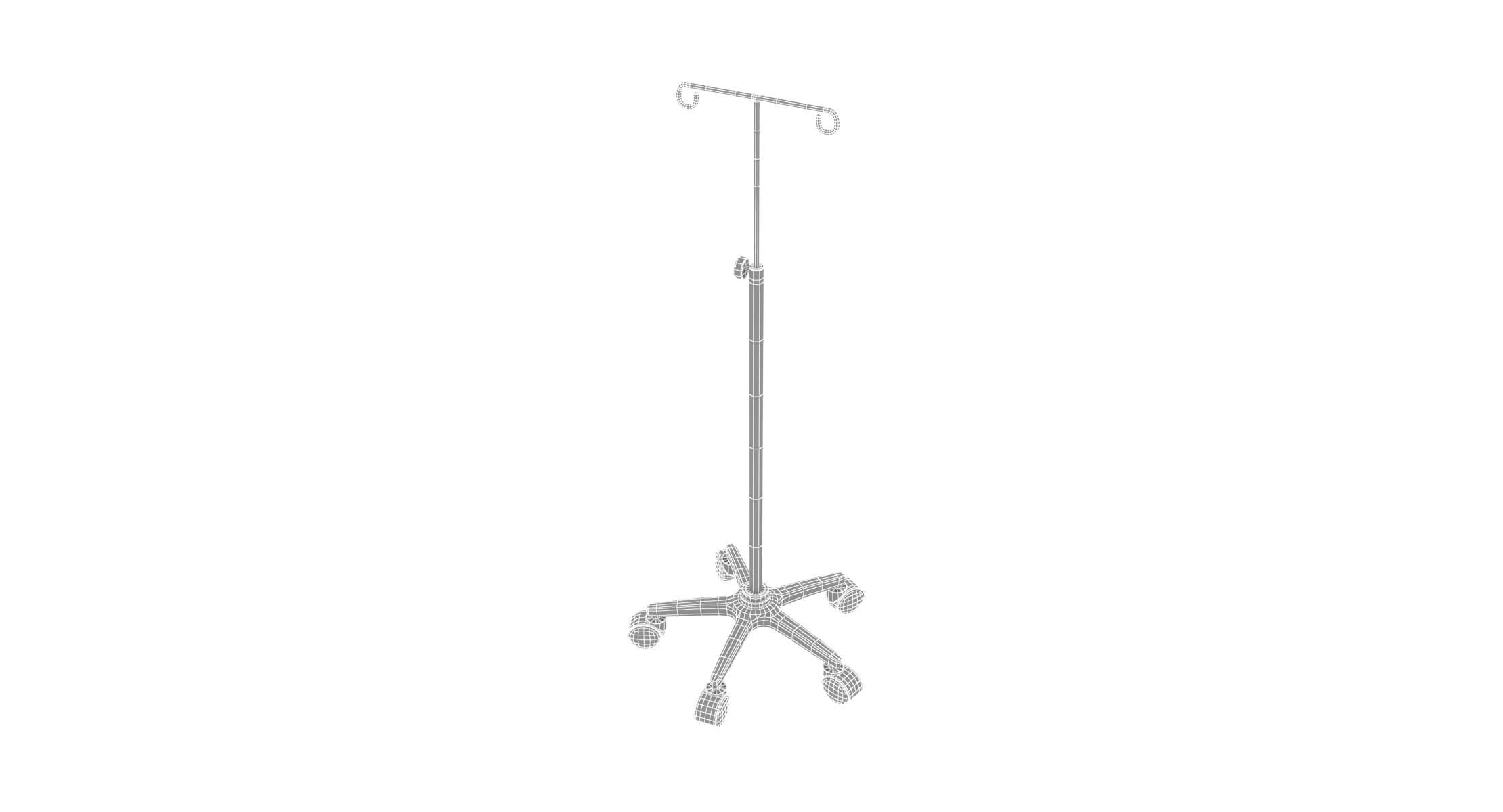 Medical IV Stand - 3D Model by frezzy