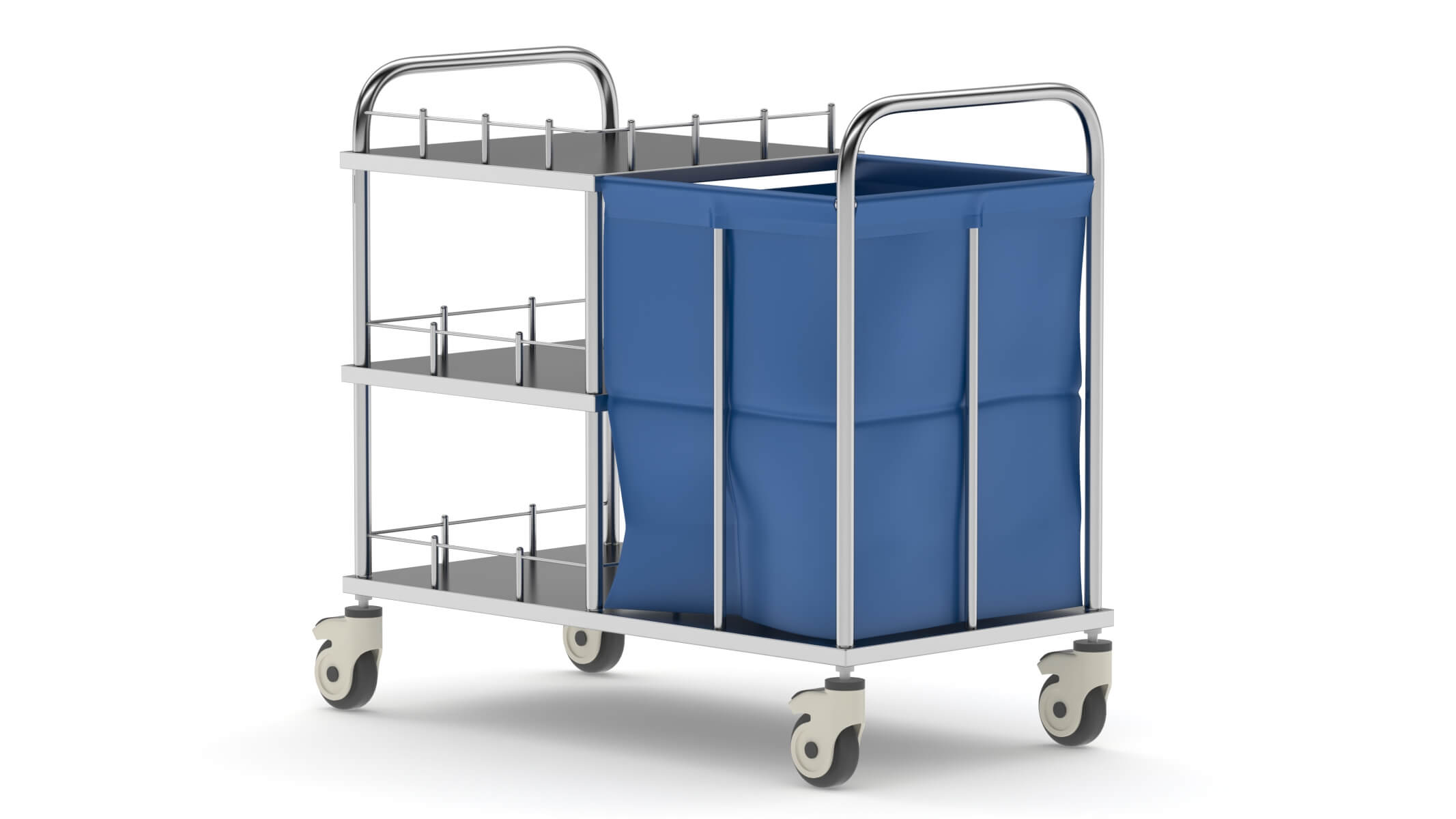 Medical Linen Trolley - 3D Model by frezzy