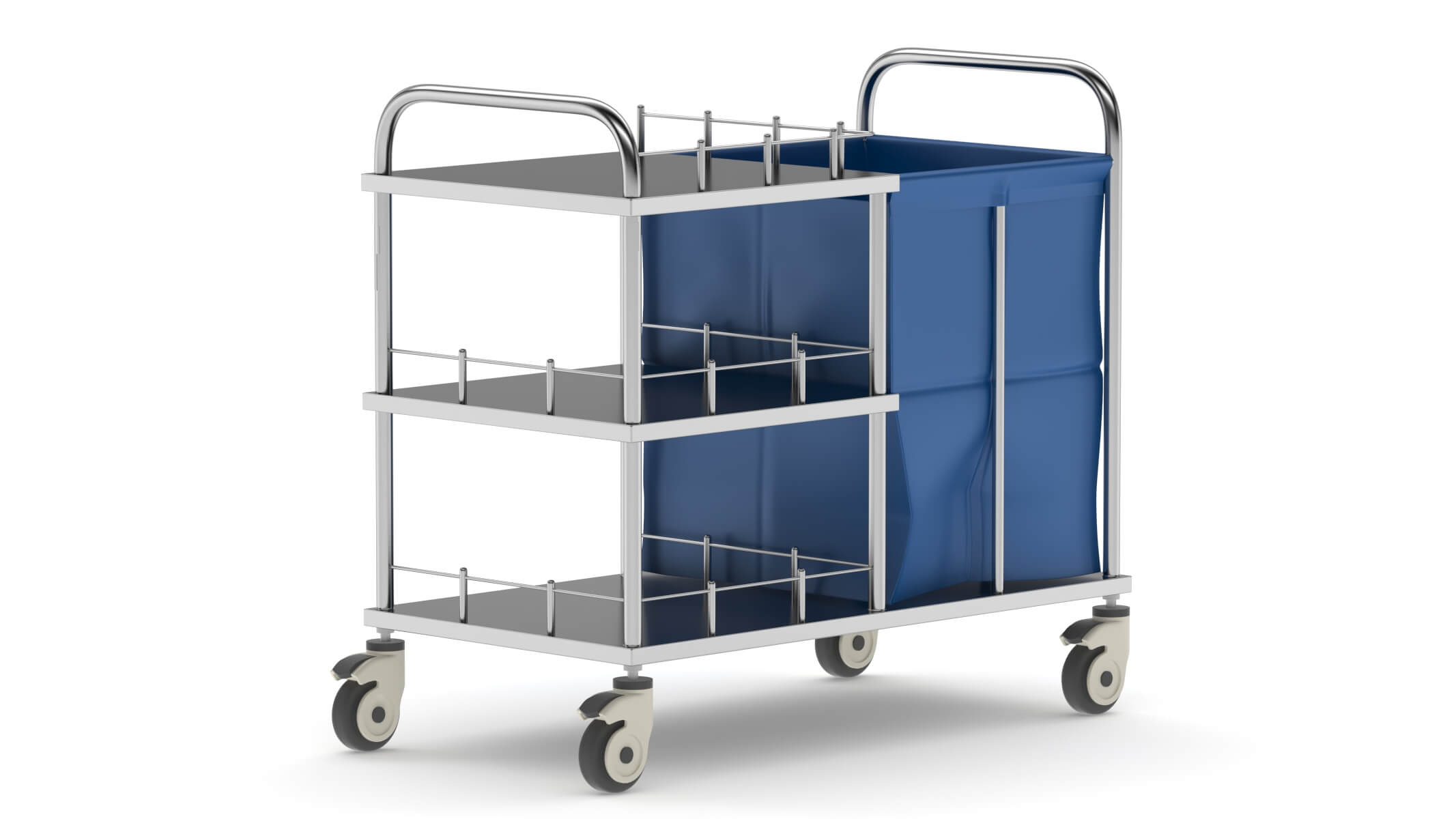 Medical Linen Trolley - 3D Model by frezzy