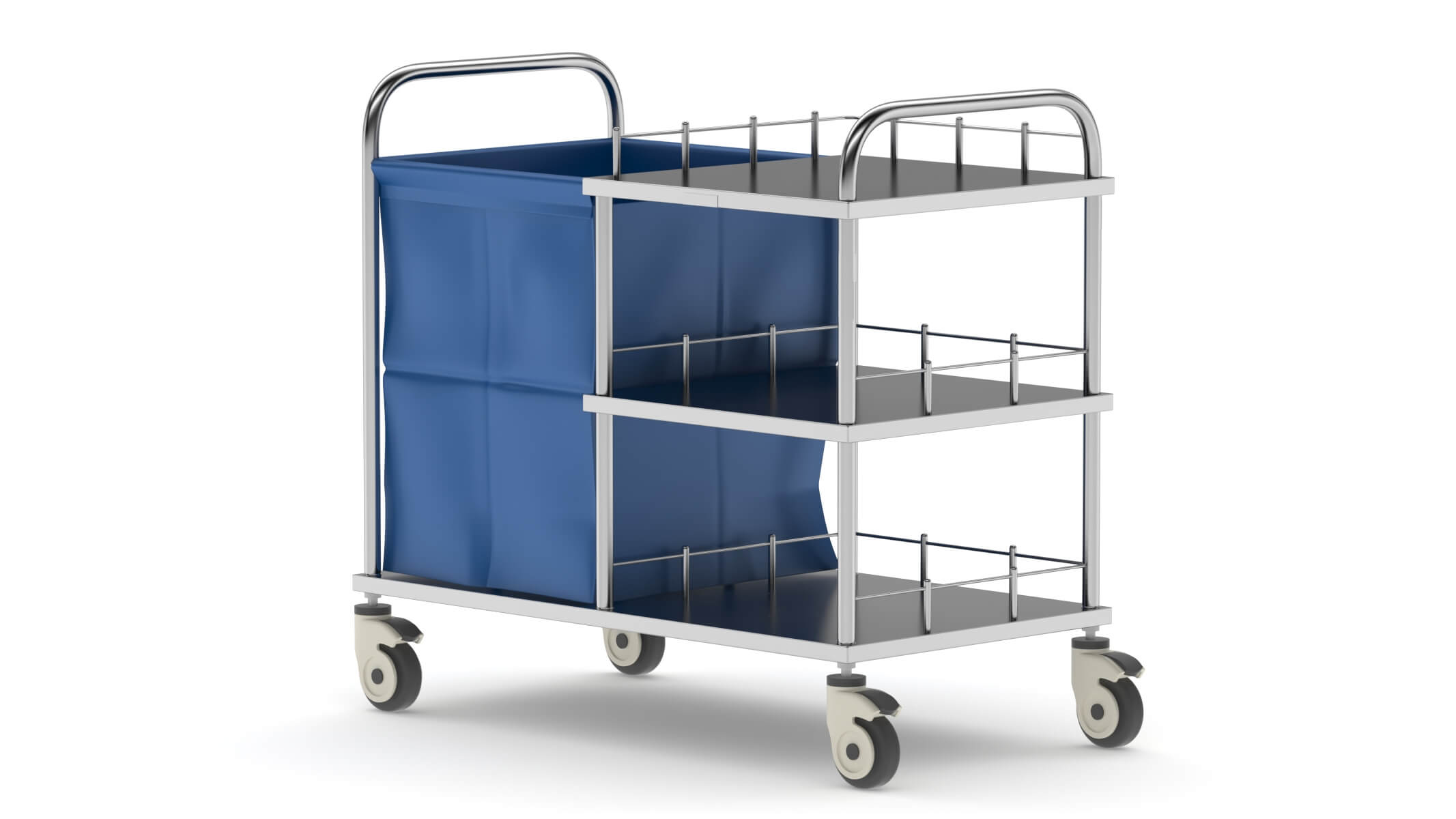 Medical Linen Trolley - 3D Model by frezzy