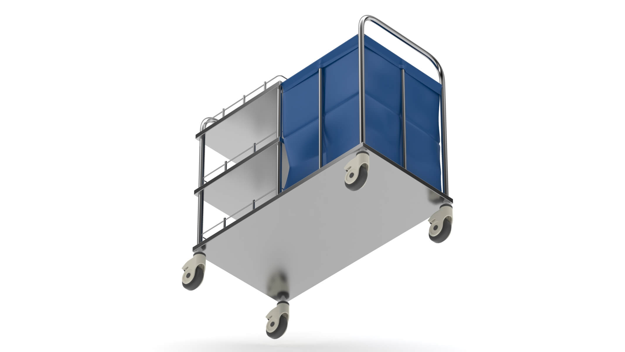 Medical Linen Trolley - 3D Model by frezzy