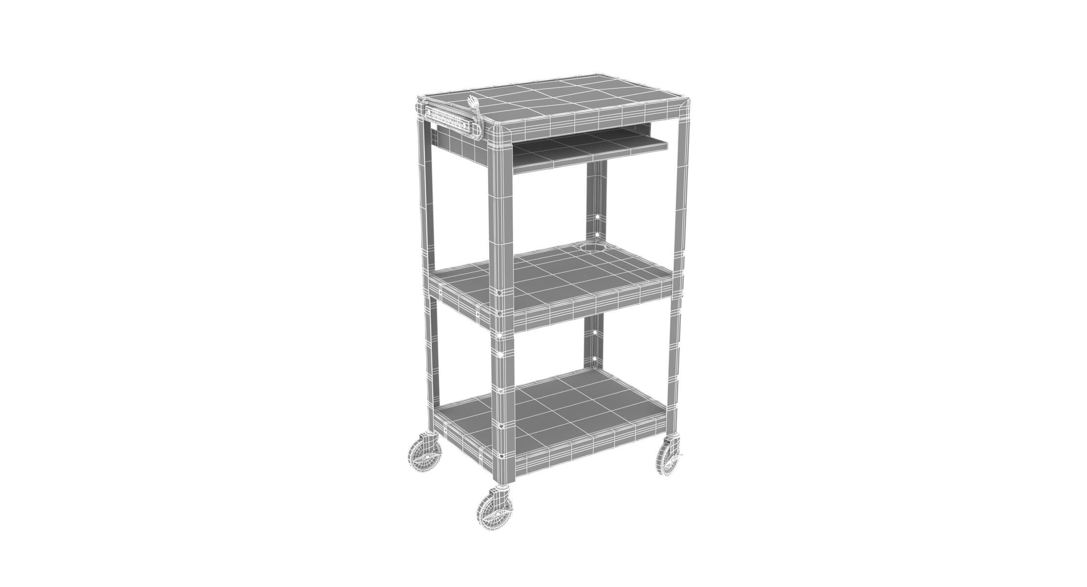 Medical Mobile Computer Cart - 3D Model by frezzy