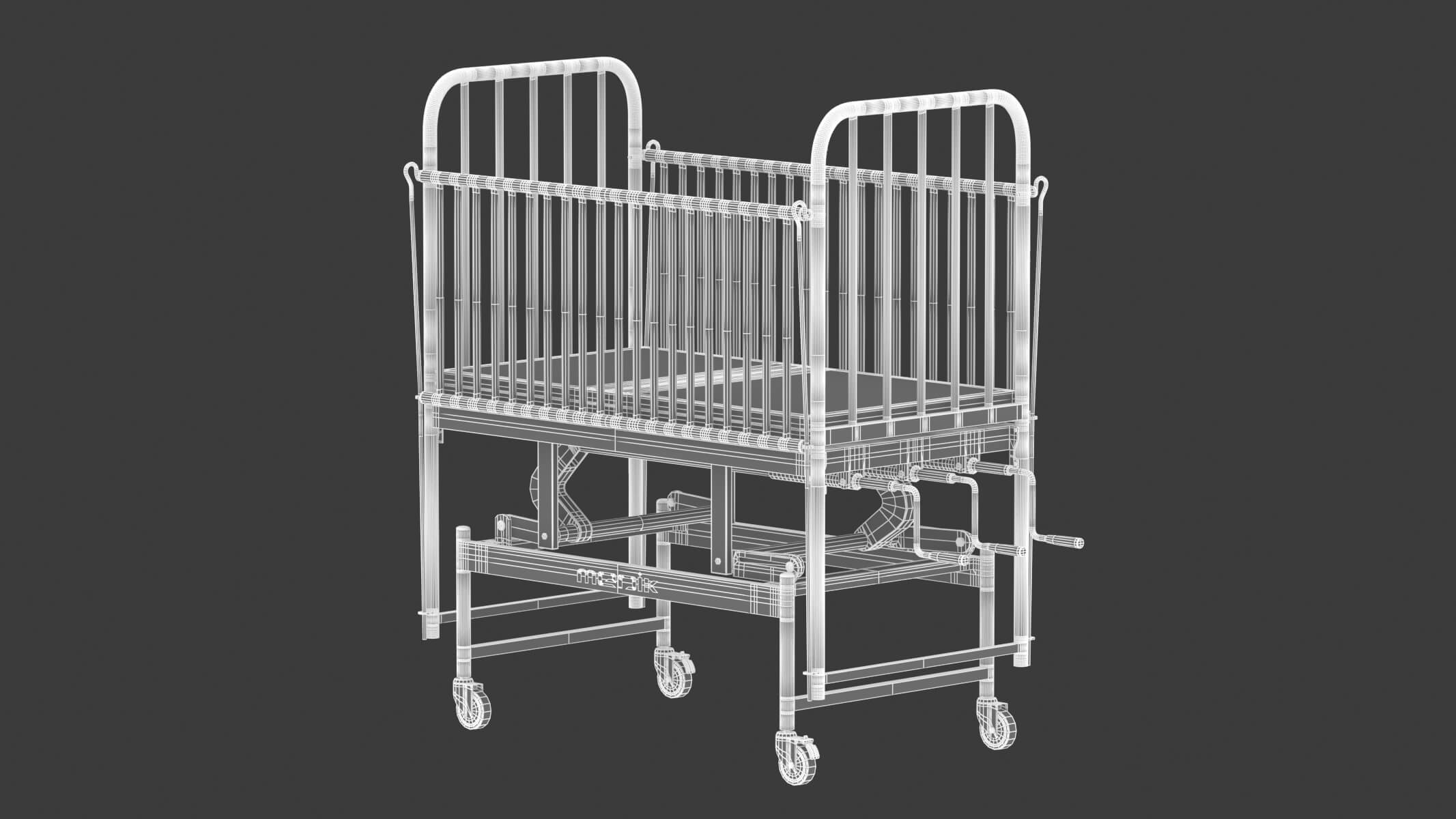Medical Pediatric Bed - 3D Model by frezzy