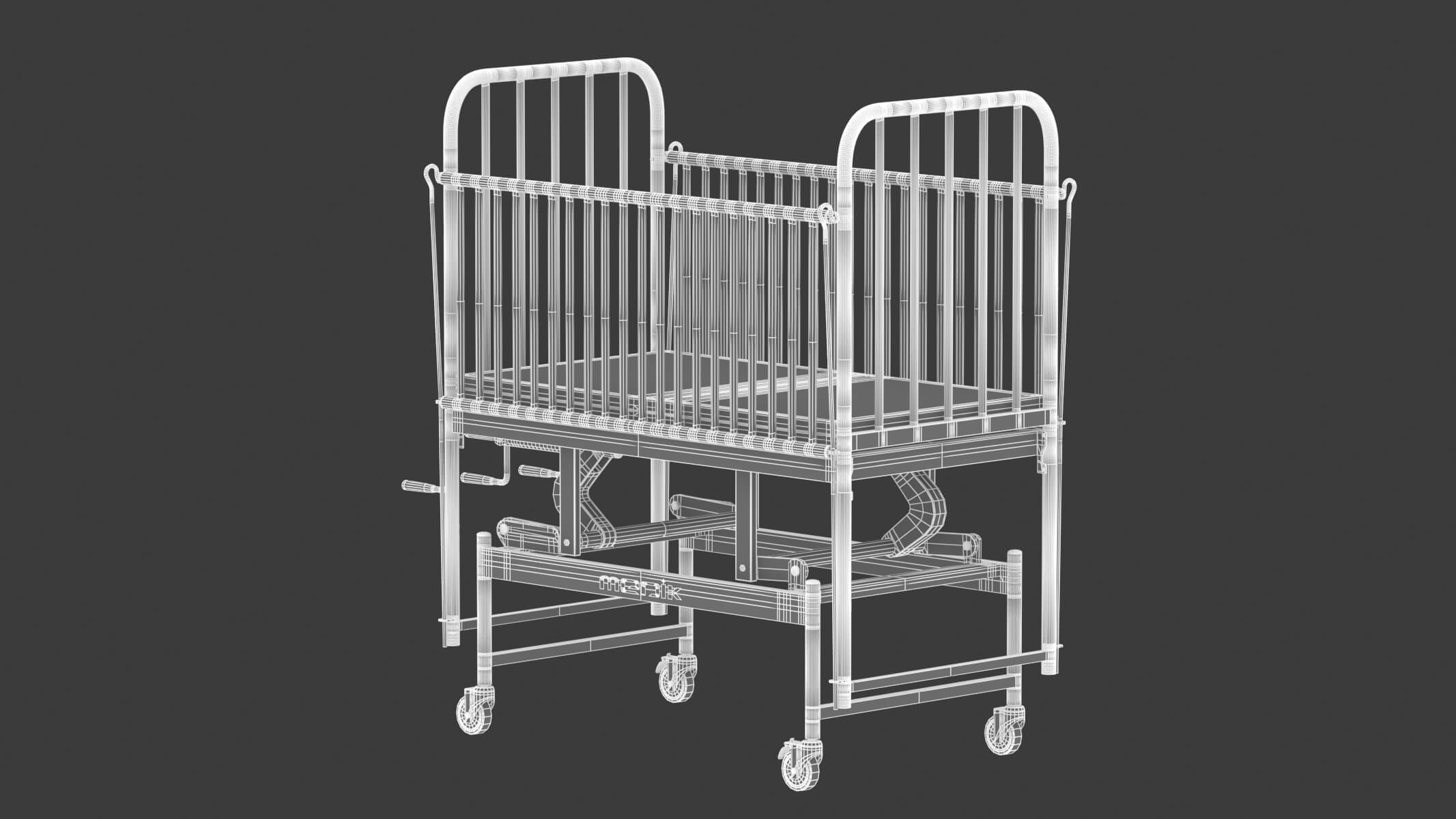 Medical Pediatric Bed - 3D Model by frezzy