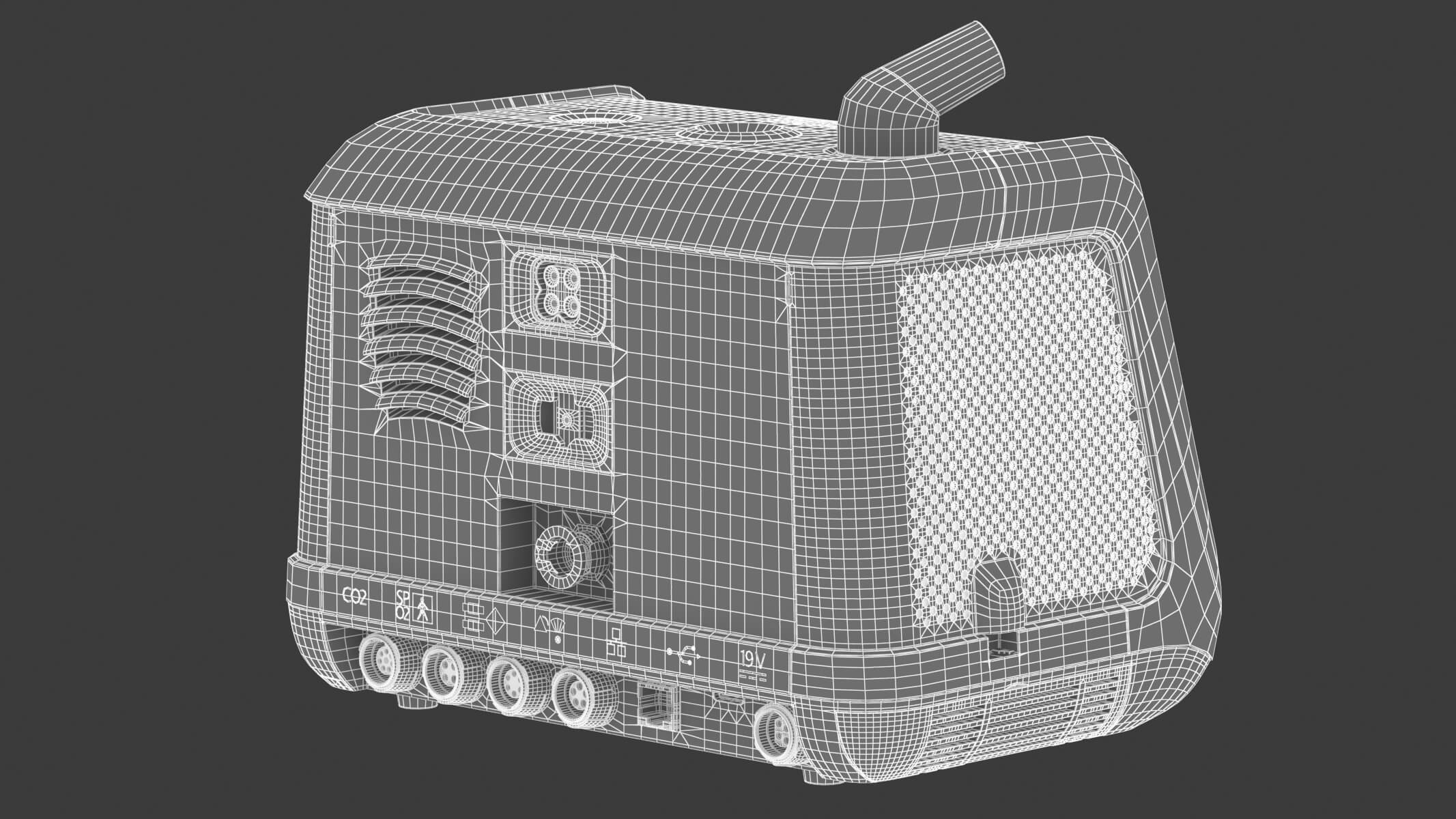 Medical Portable Ventilator - 3D Model by frezzy