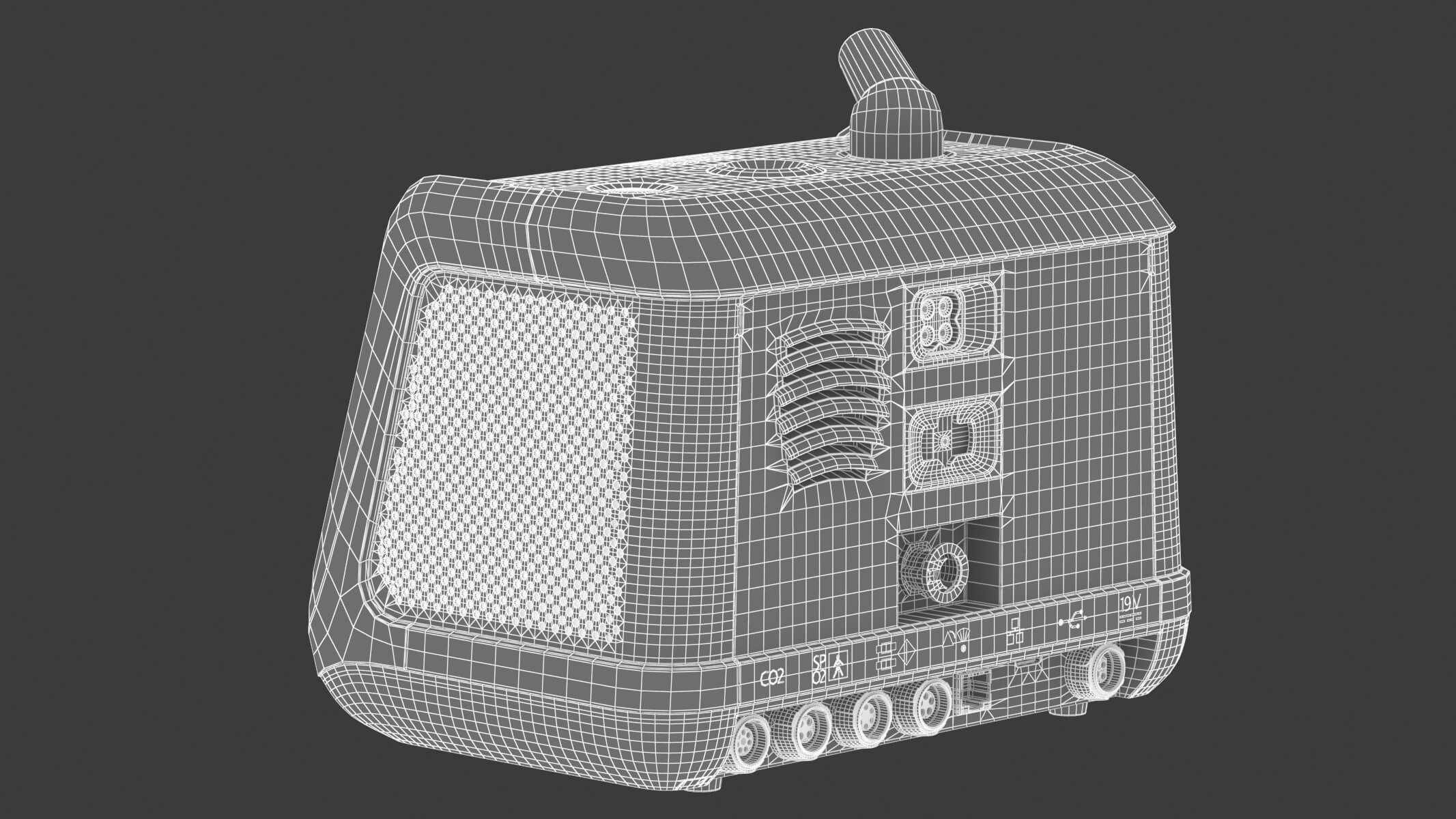 Medical Portable Ventilator - 3D Model by frezzy