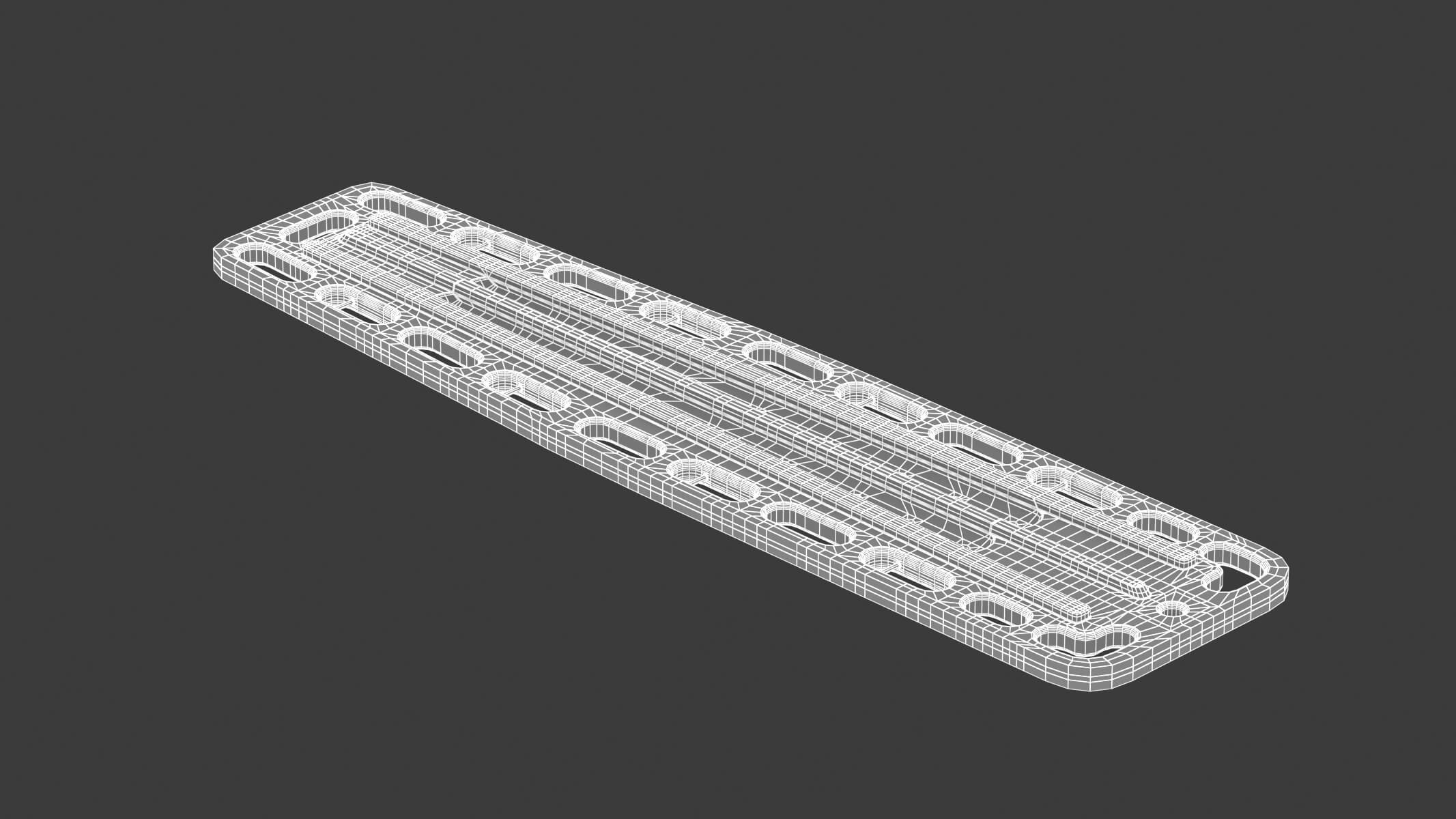 Medical Spinal Board - 3D Model by frezzy