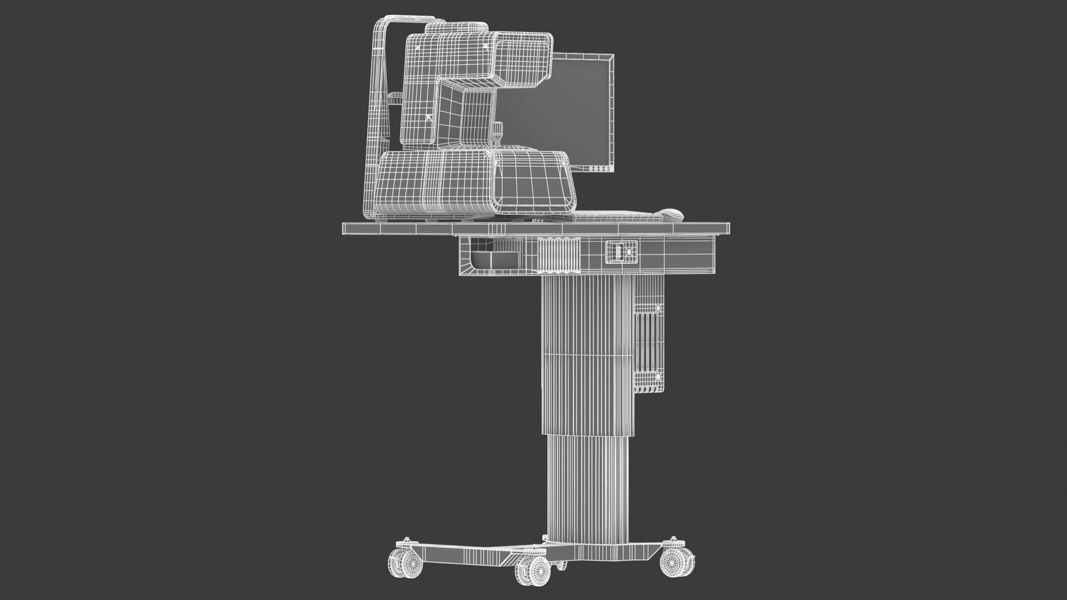 Medical SS-Oct Biometer 3D Model by frezzy