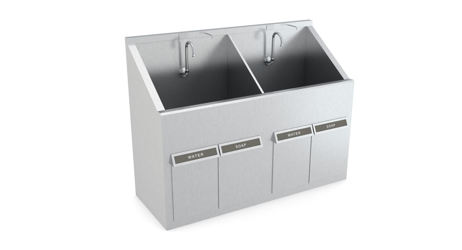 Medical Surgical Scrub Sink - 3D Model by frezzy