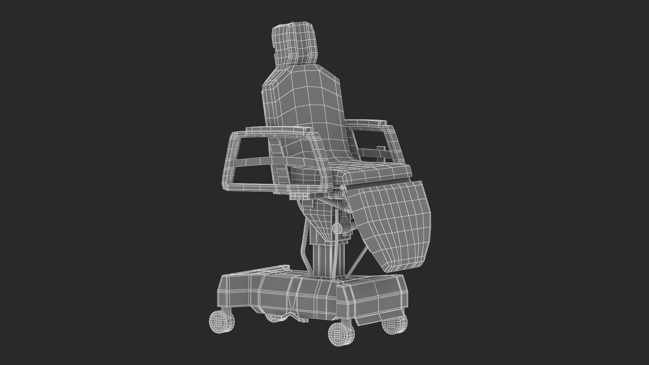 Medical Surgical Stretcher Chair - 3D Model by frezzy