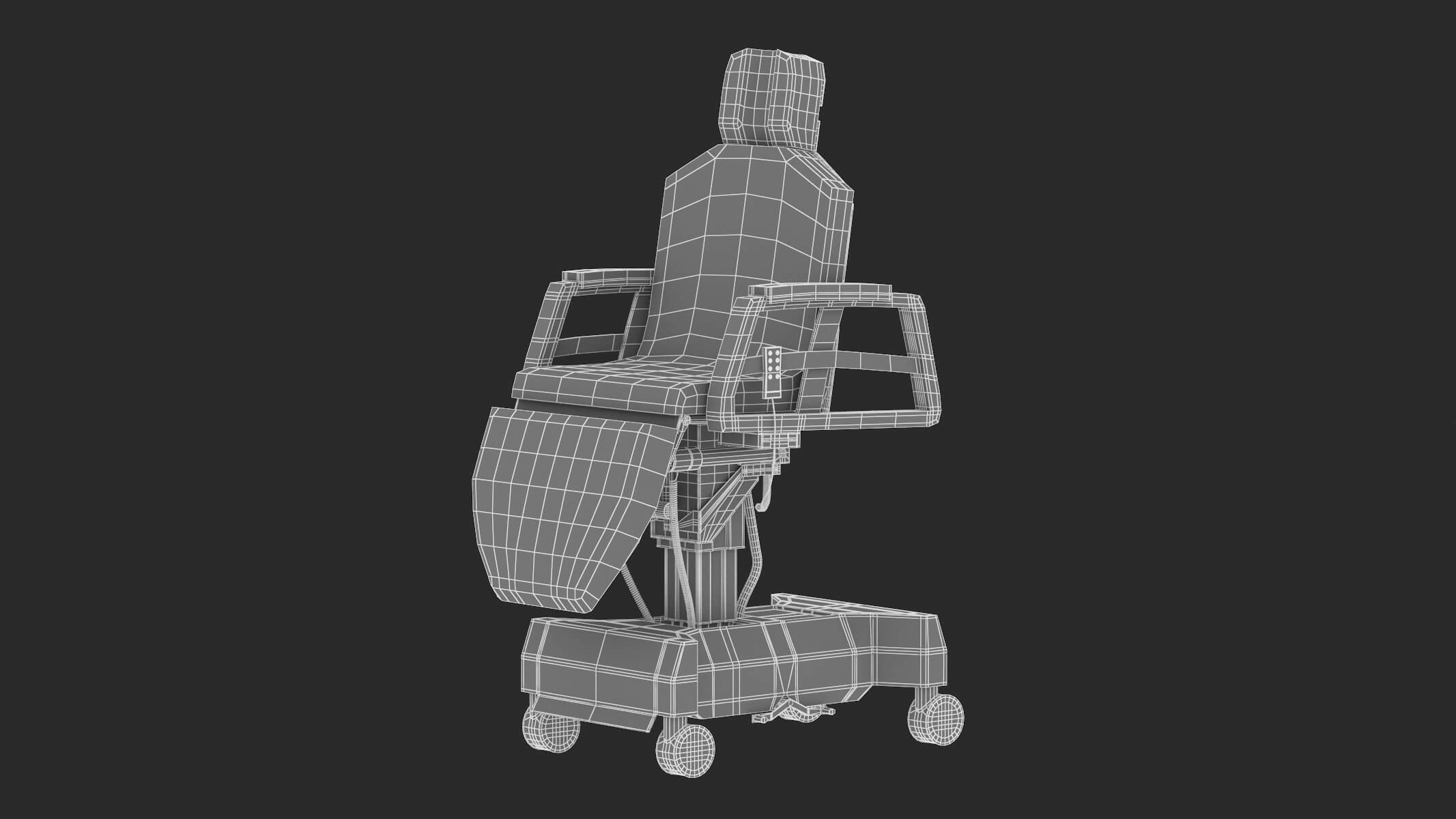 Medical Surgical Stretcher Chair - 3D Model by frezzy