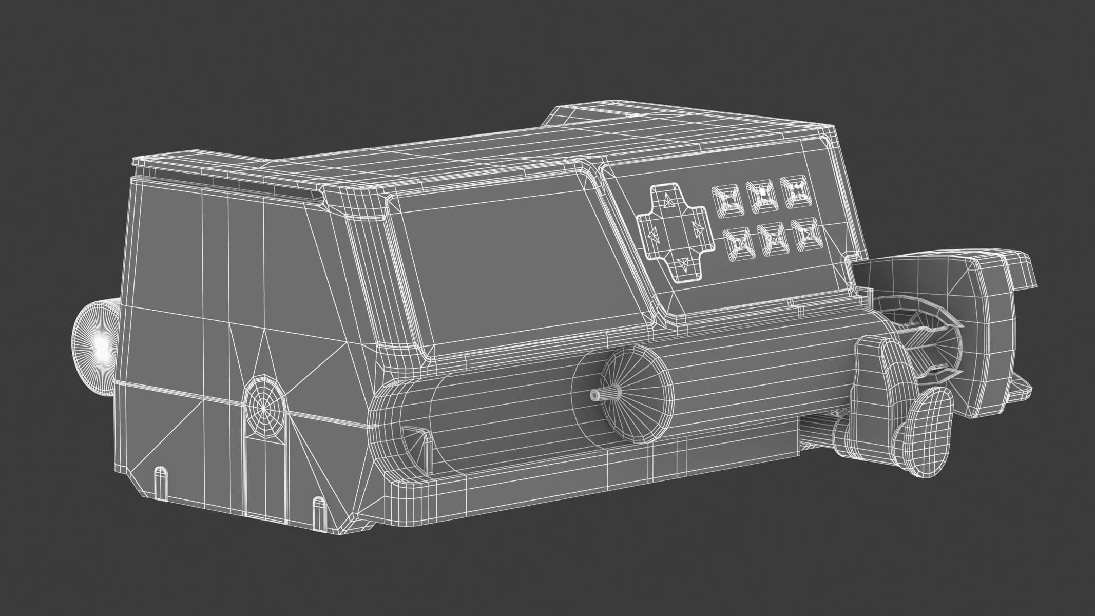 Medical Syringe Pump - 3D Model by frezzy