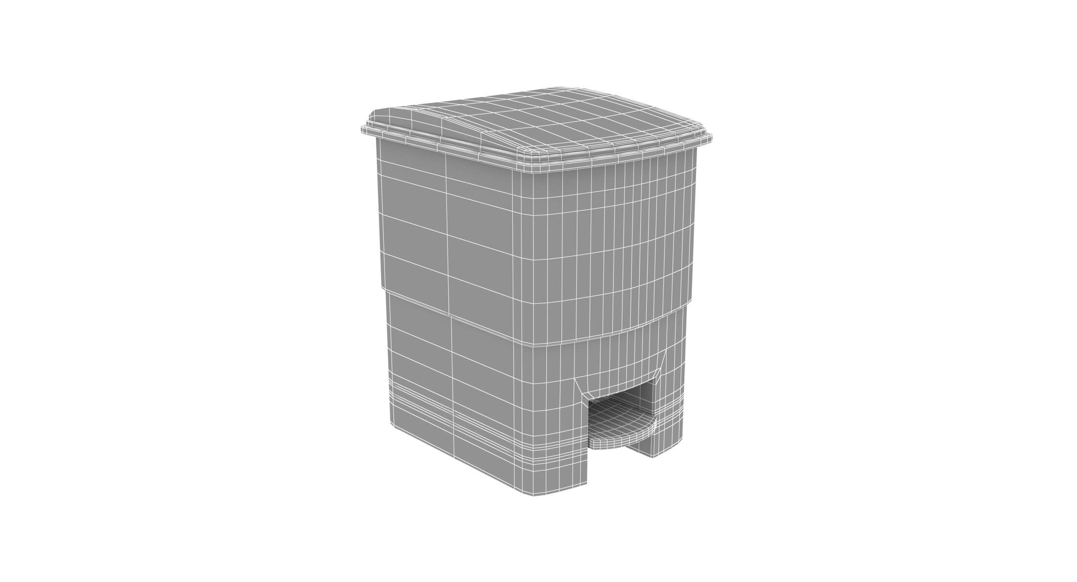 Medical Trash Bin - 3D Model by frezzy