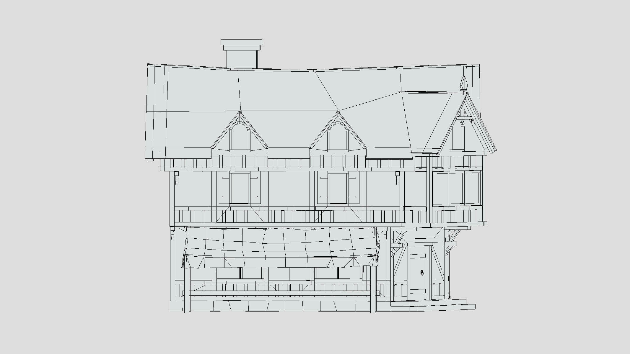 Medieval Building 01 Low Poly - 3D Model by frezzy