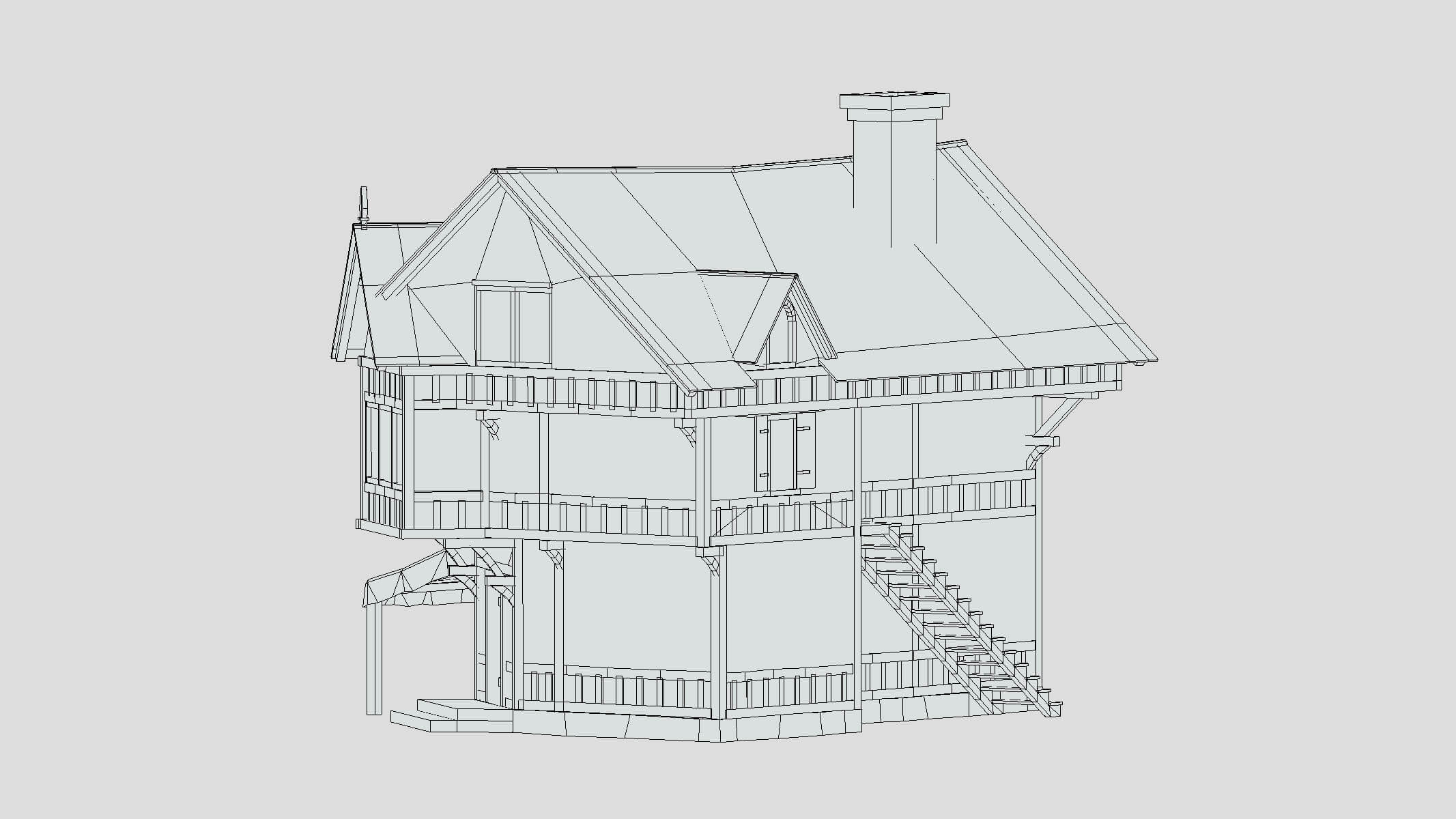 Medieval Building 01 Low Poly - 3D Model by frezzy